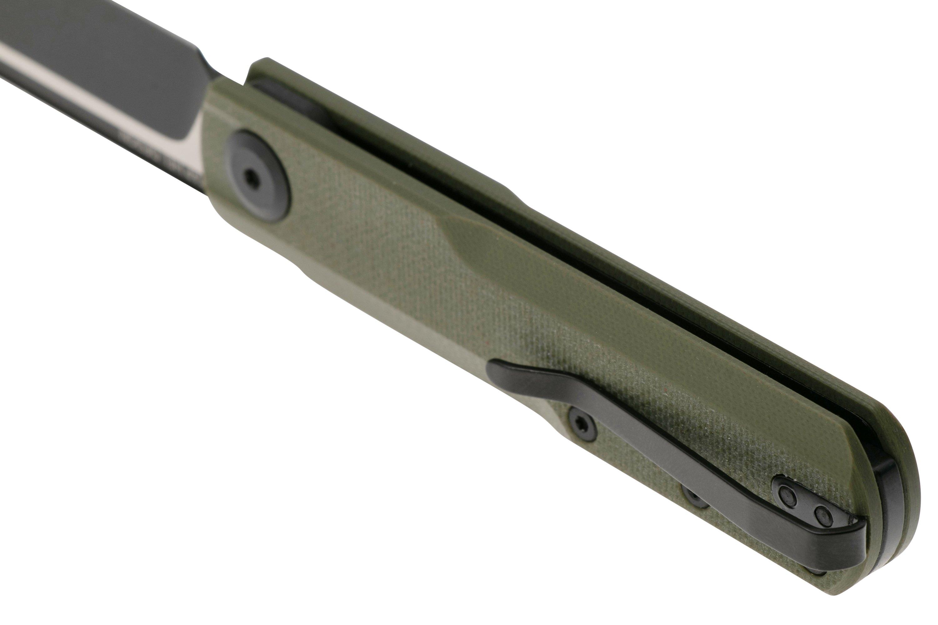 Real Steel G-Tanto EDC 7801GT Two-Tone Finish Nitro-V, OD Green G10 ...