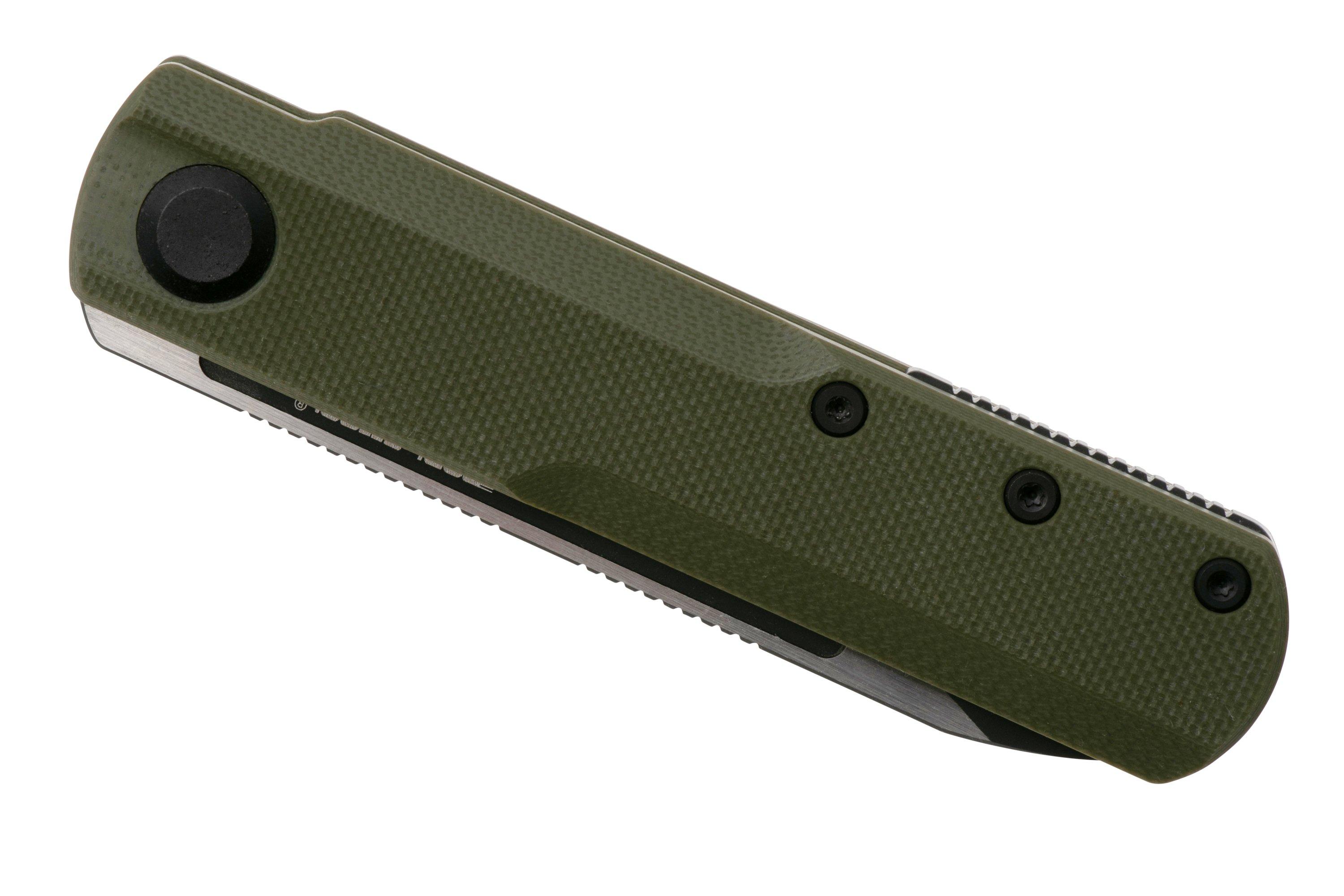 Real Steel G-Tanto EDC 7801GT Two-Tone Finish Nitro-V, OD Green G10 ...