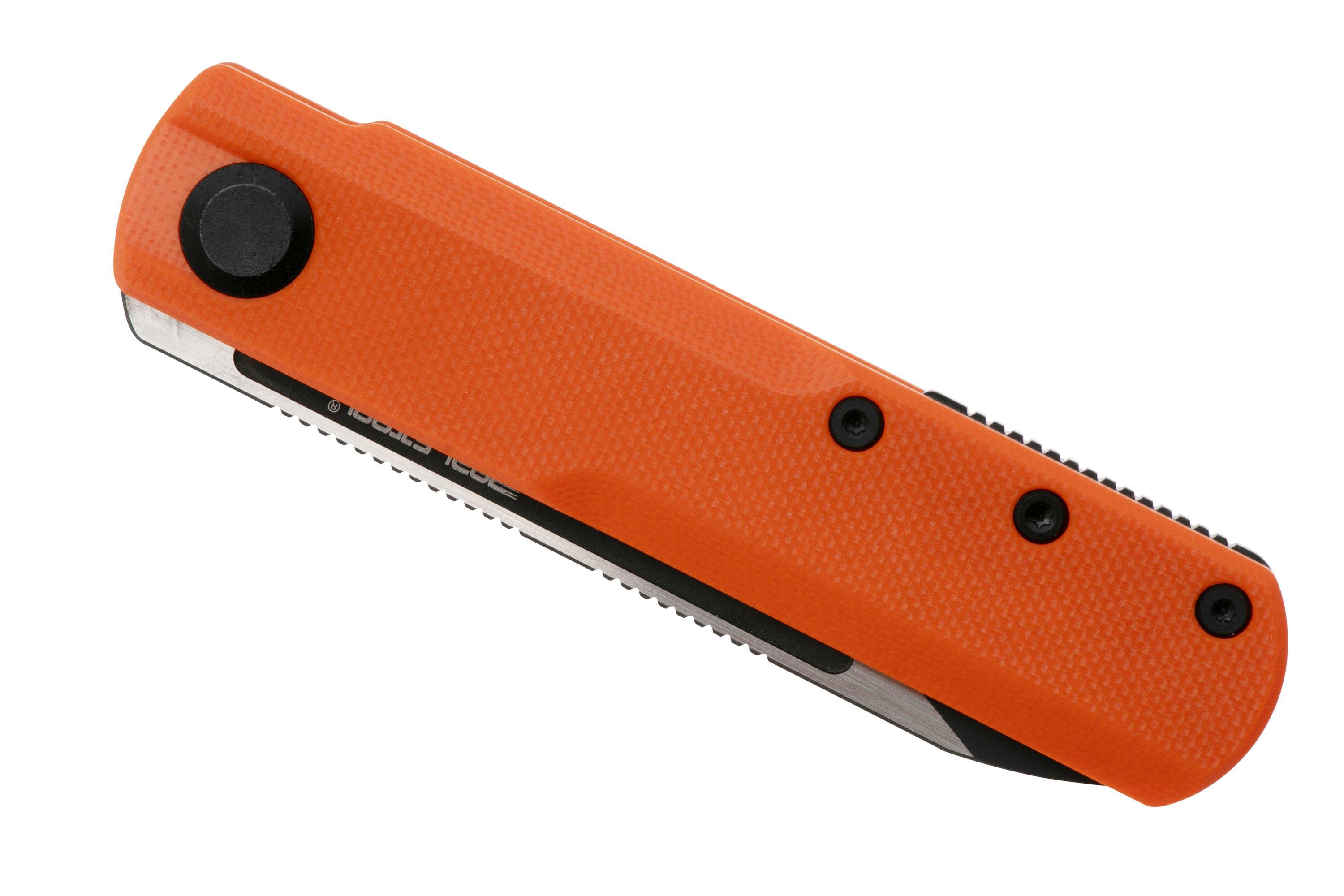 Real Steel G-Tanto EDC 7801OB Two-Tone Finish Nitro-V, Orange G10 ...