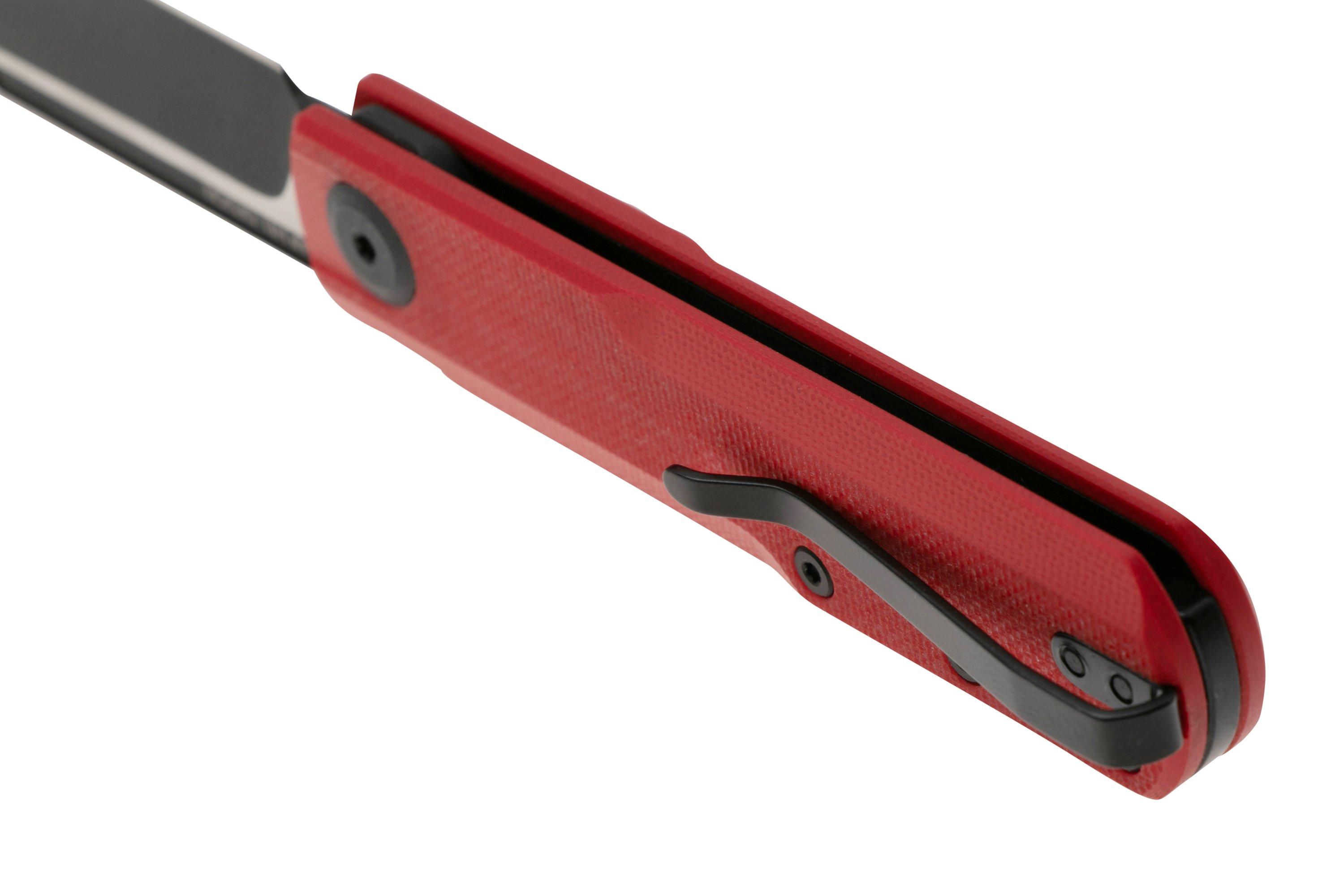 Real Steel G-Tanto EDC 7801RB Two-Tone Finish Nitro-V, Red G10 ...