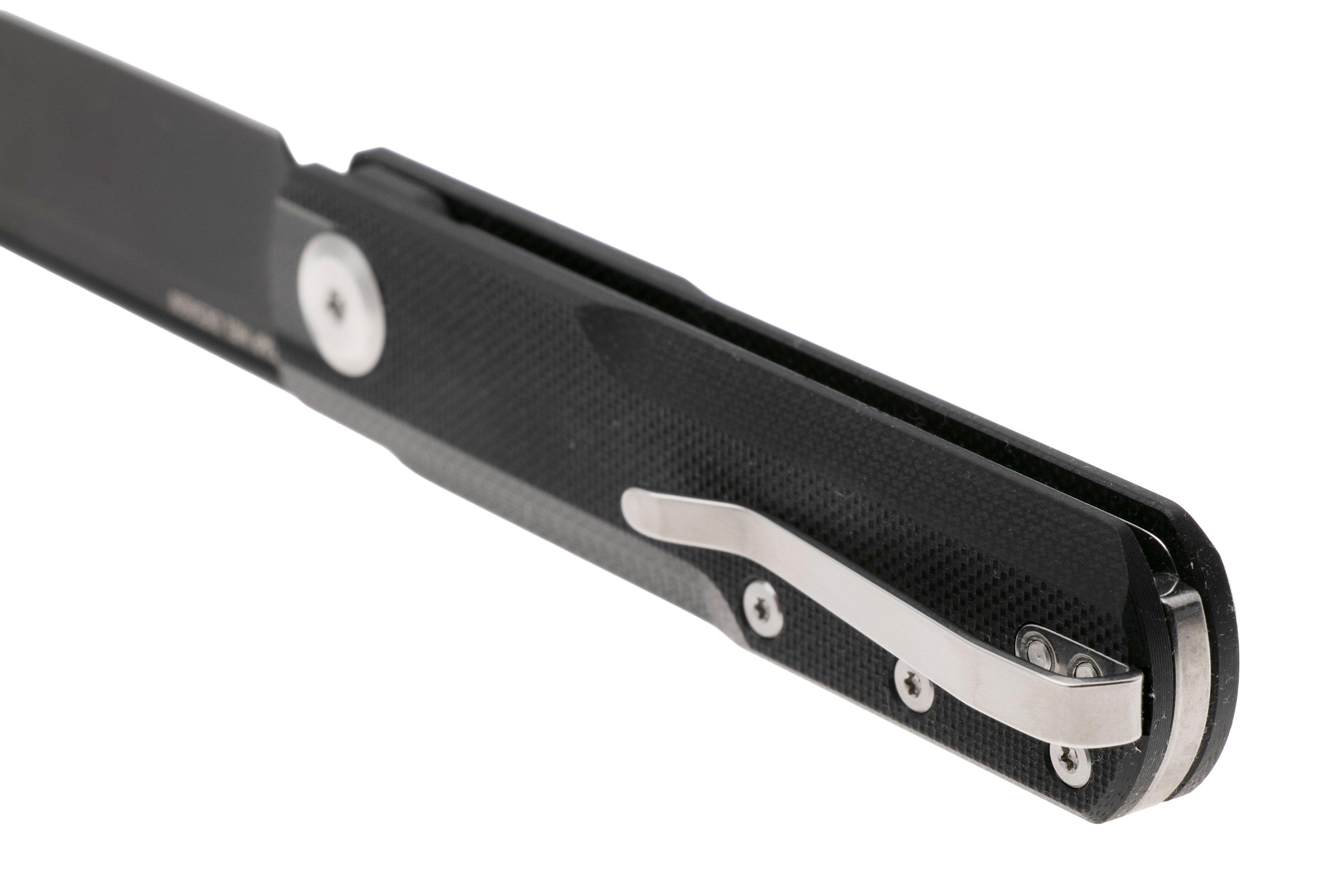 Real Steel G-Tanto EDC 7801SB PVD Nitro-V, Black G10, slipjoint pocket ...