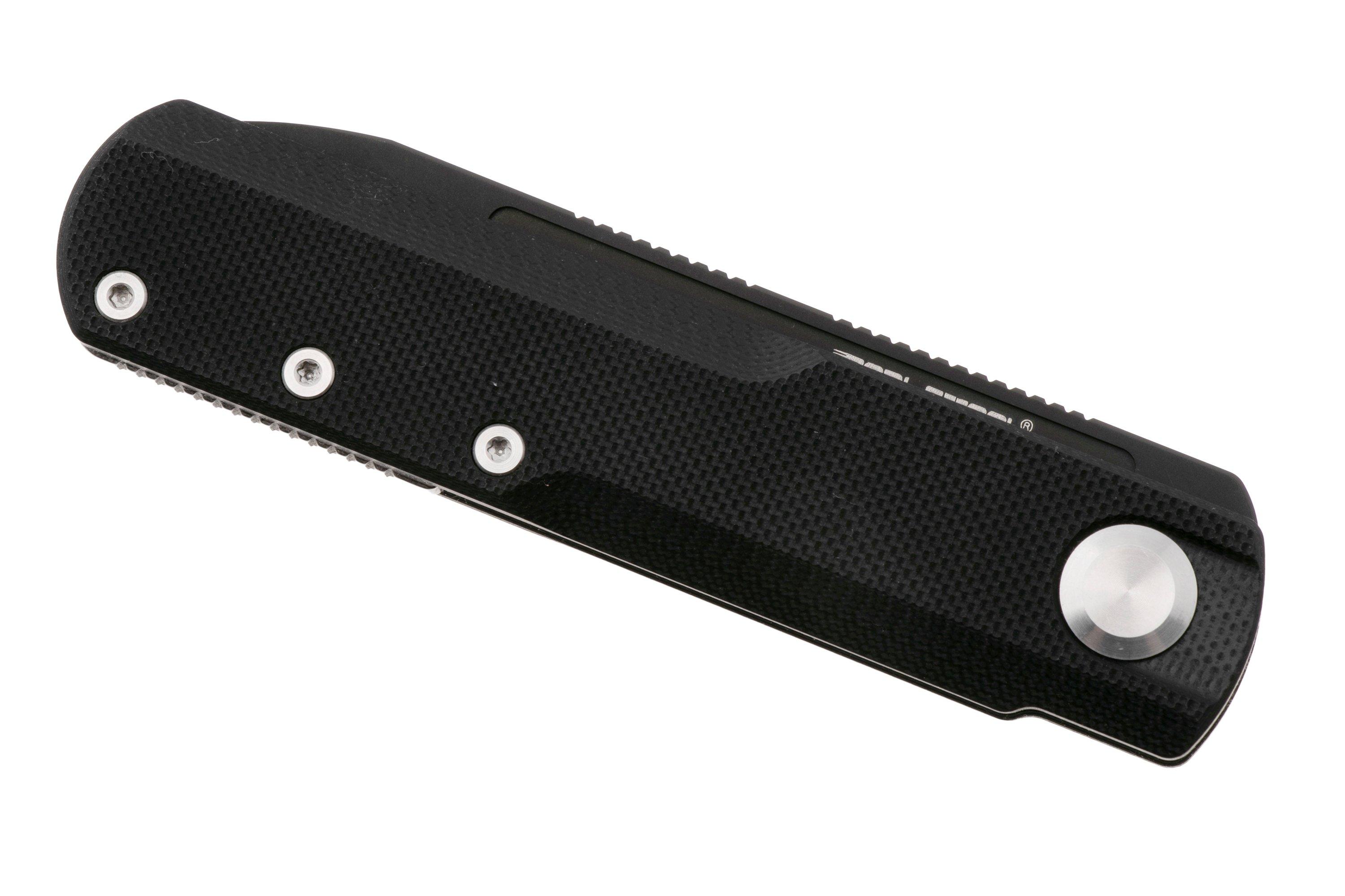 Real Steel G-Tanto EDC 7801SB PVD Nitro-V, Black G10, slipjoint pocket ...