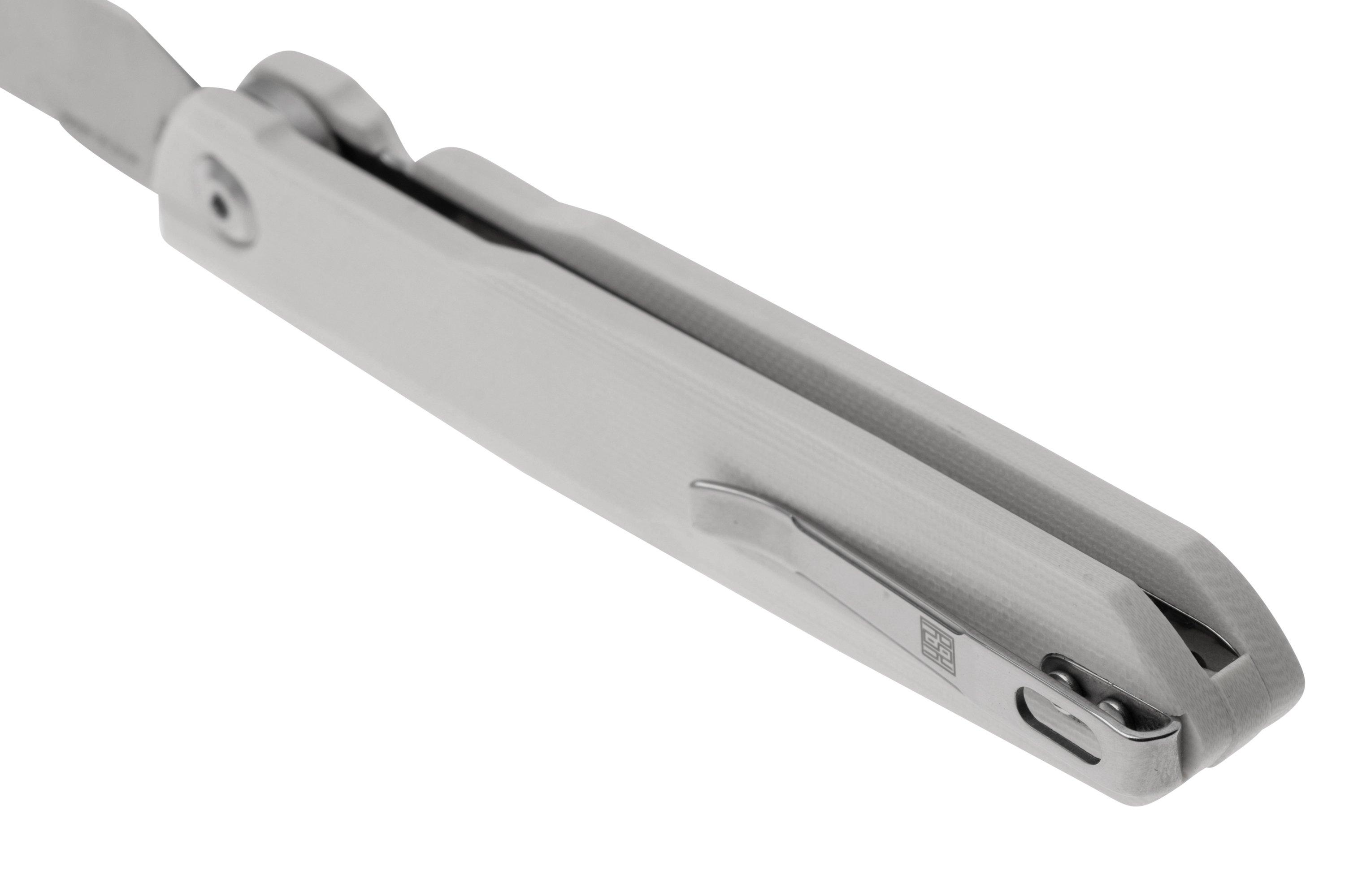 Real Steel G5 Metamorph Button Lock 7831I Satin 14C28N, Ivory G10 ...