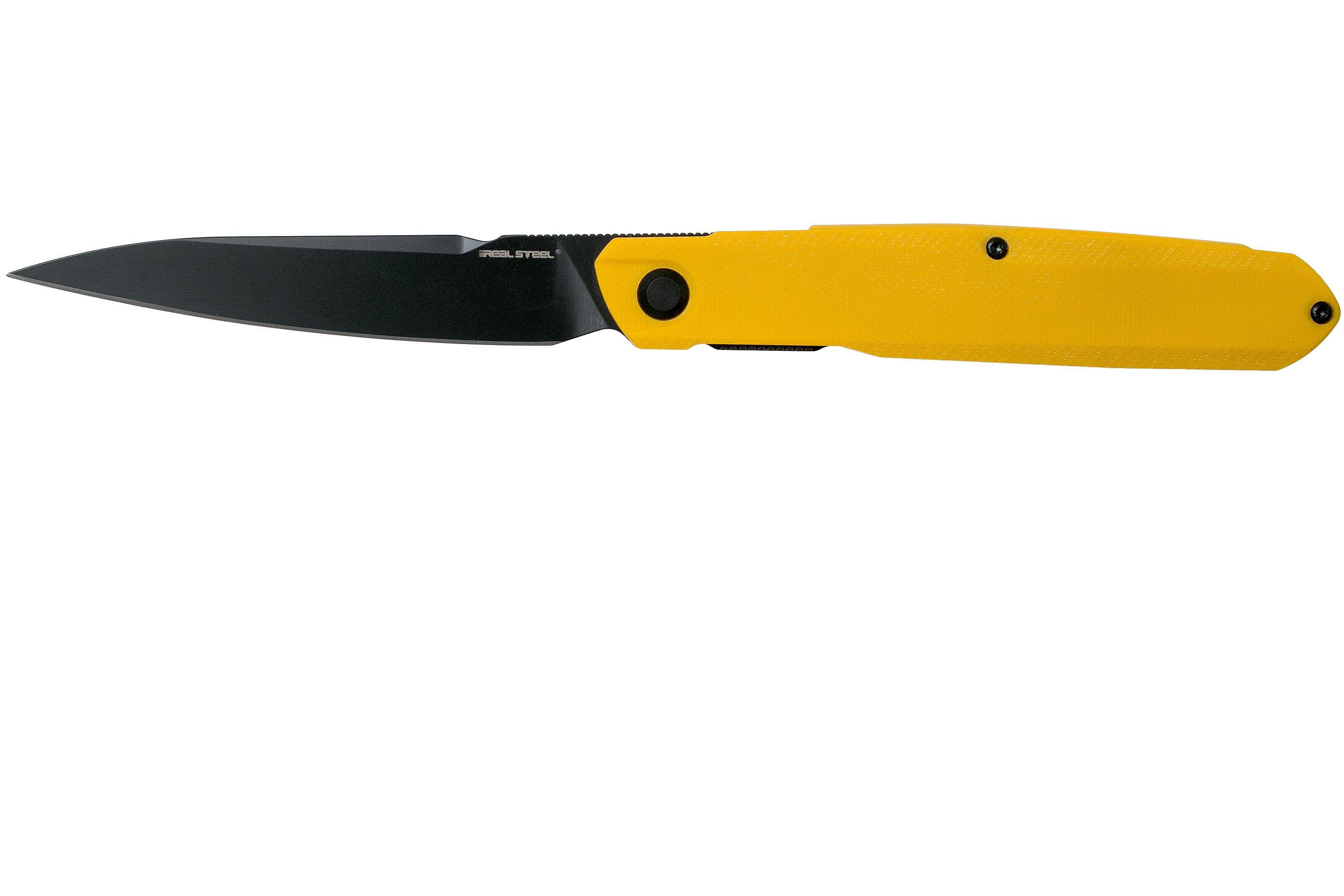Real Steel G5 Metamorph Front flipper 7832G Yellow G10 pocket knife ...