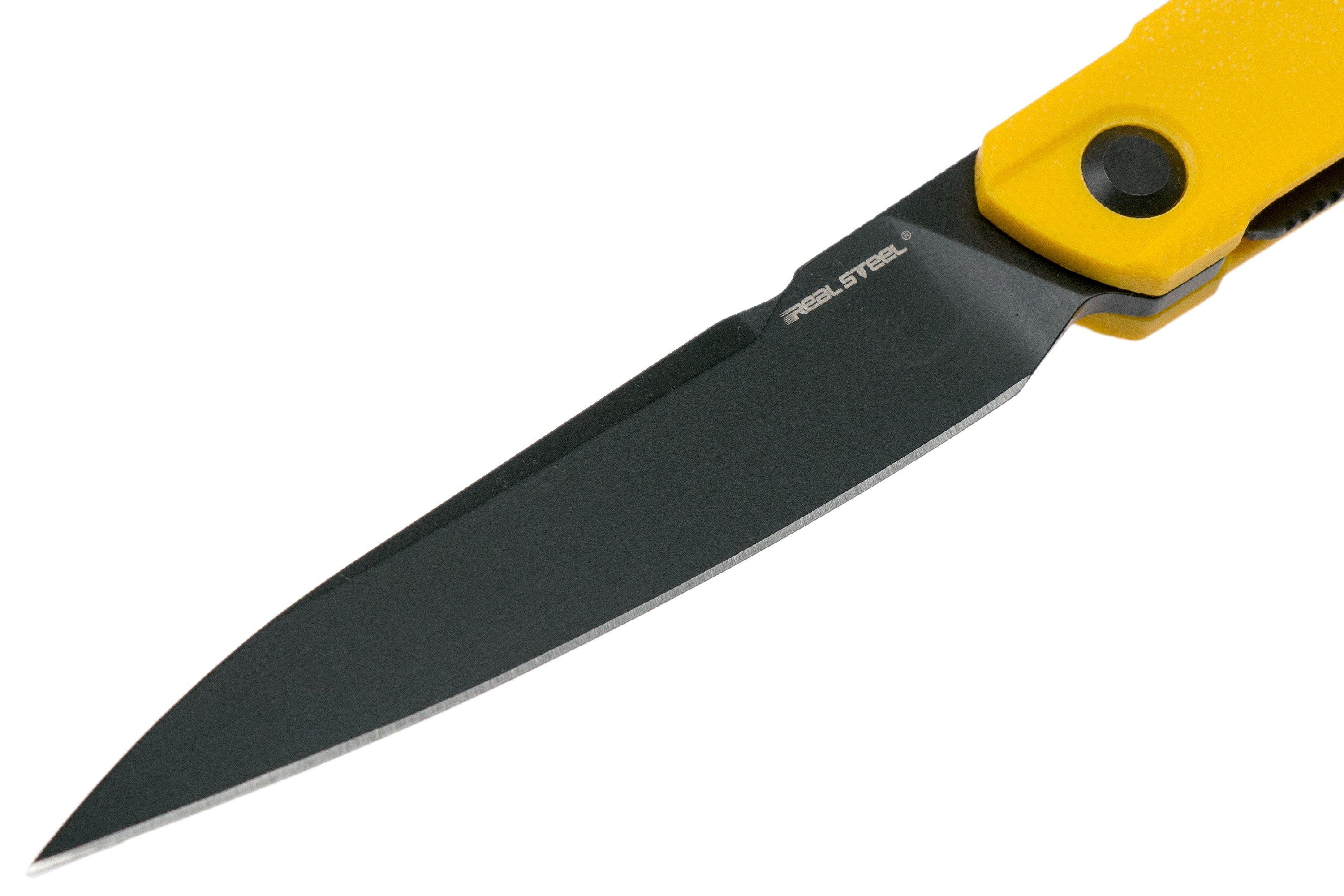Real Steel G5 Metamorph Front flipper 7832G Yellow G10 pocket knife ...