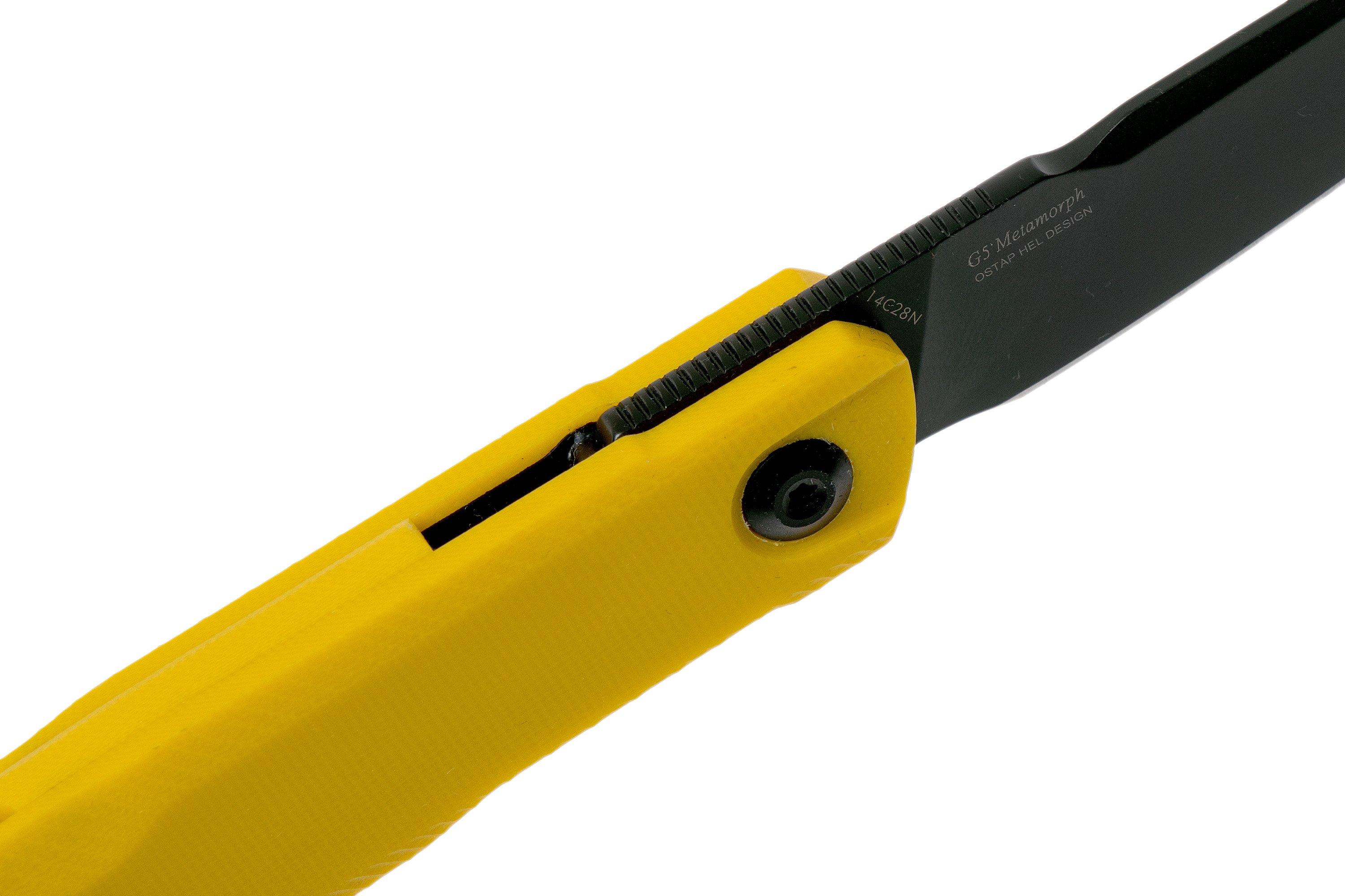 Real Steel G5 Metamorph Front flipper 7832G Yellow G10 pocket knife ...