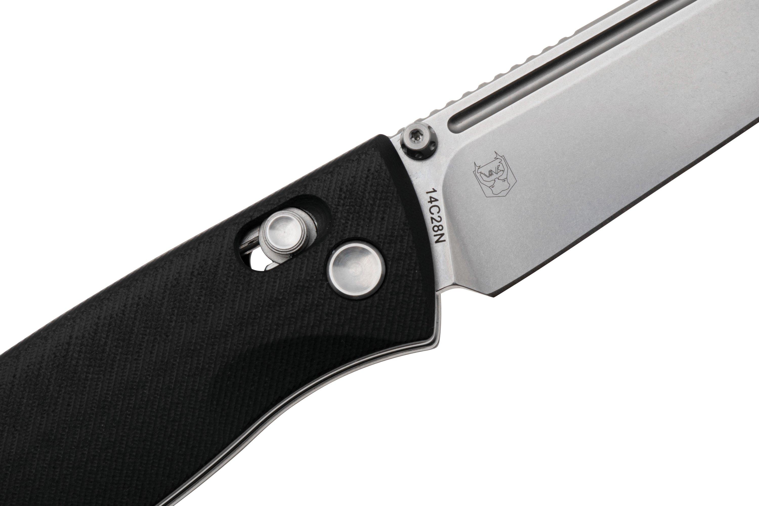 Real Steel Pathfinder FFG 7851BS, Stonewash, Black G10 pocket knife ...