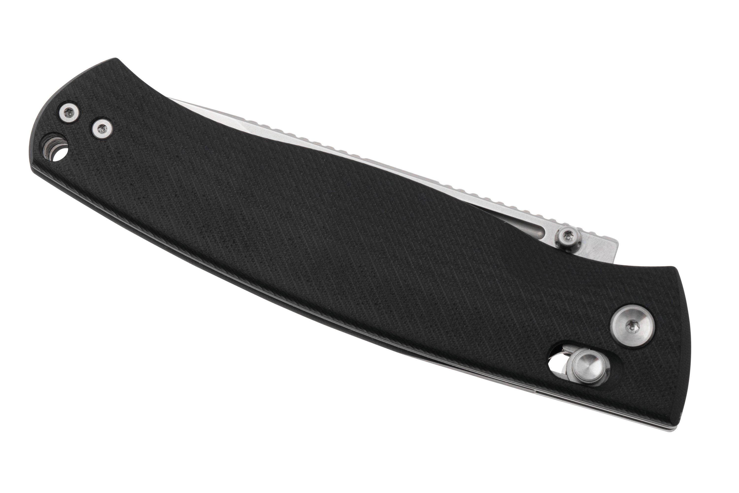 Real Steel Pathfinder FFG 7851BS, Stonewash, Black G10 pocket knife ...