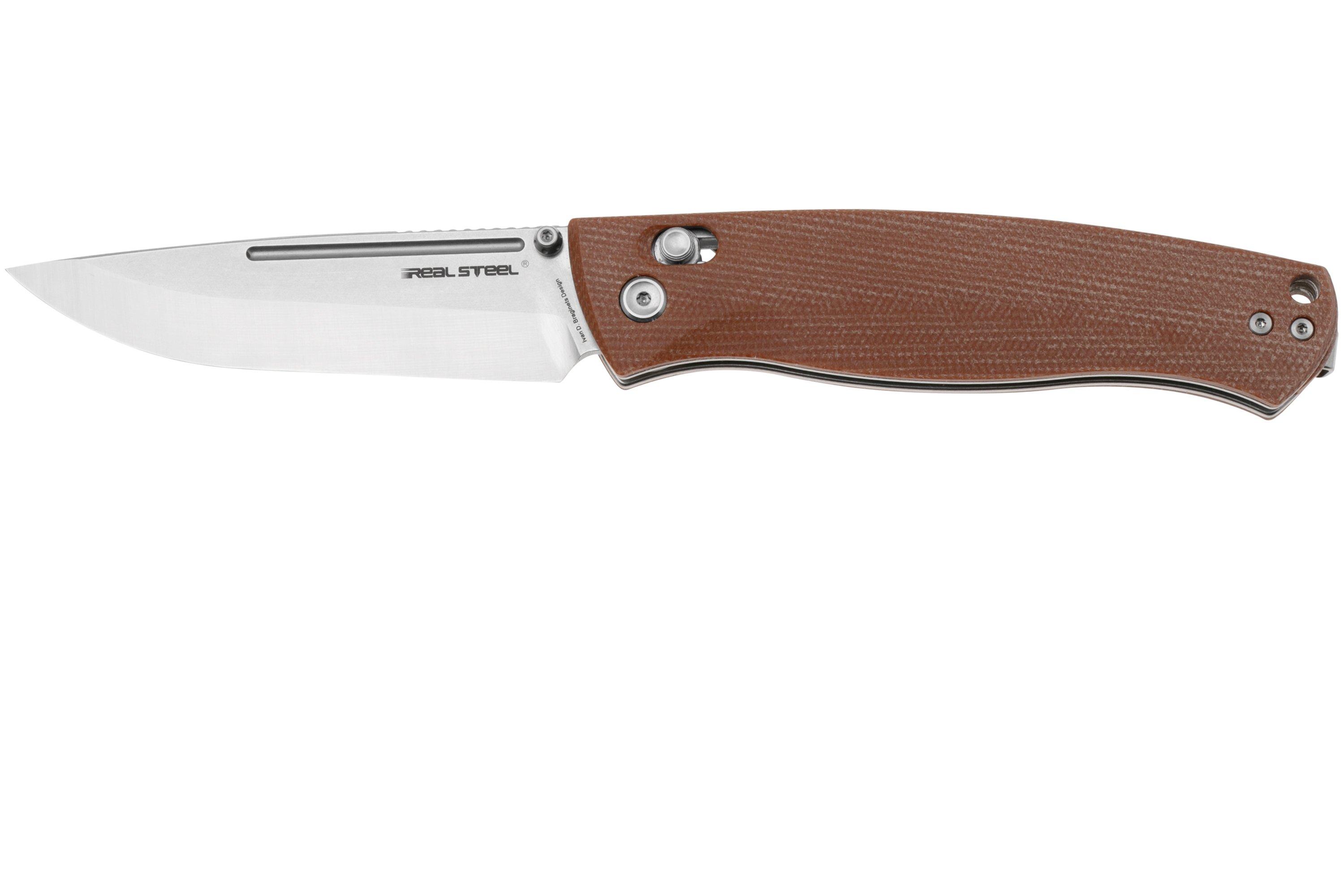 Real Steel Pathfinder Folder 7851B Brown Micarta, pocket knife, Ivan ...