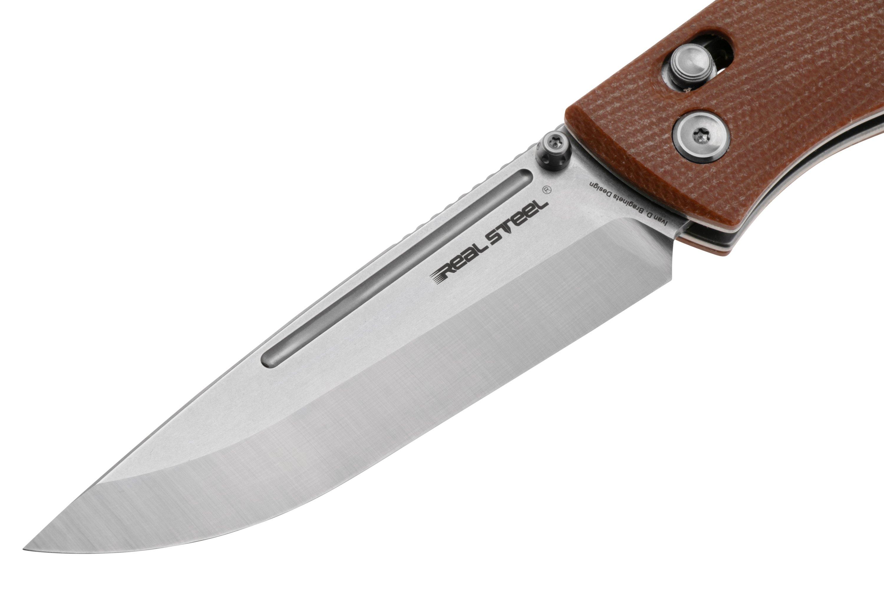 Real Steel Pathfinder Folder 7851B Brown Micarta, pocket knife, Ivan ...