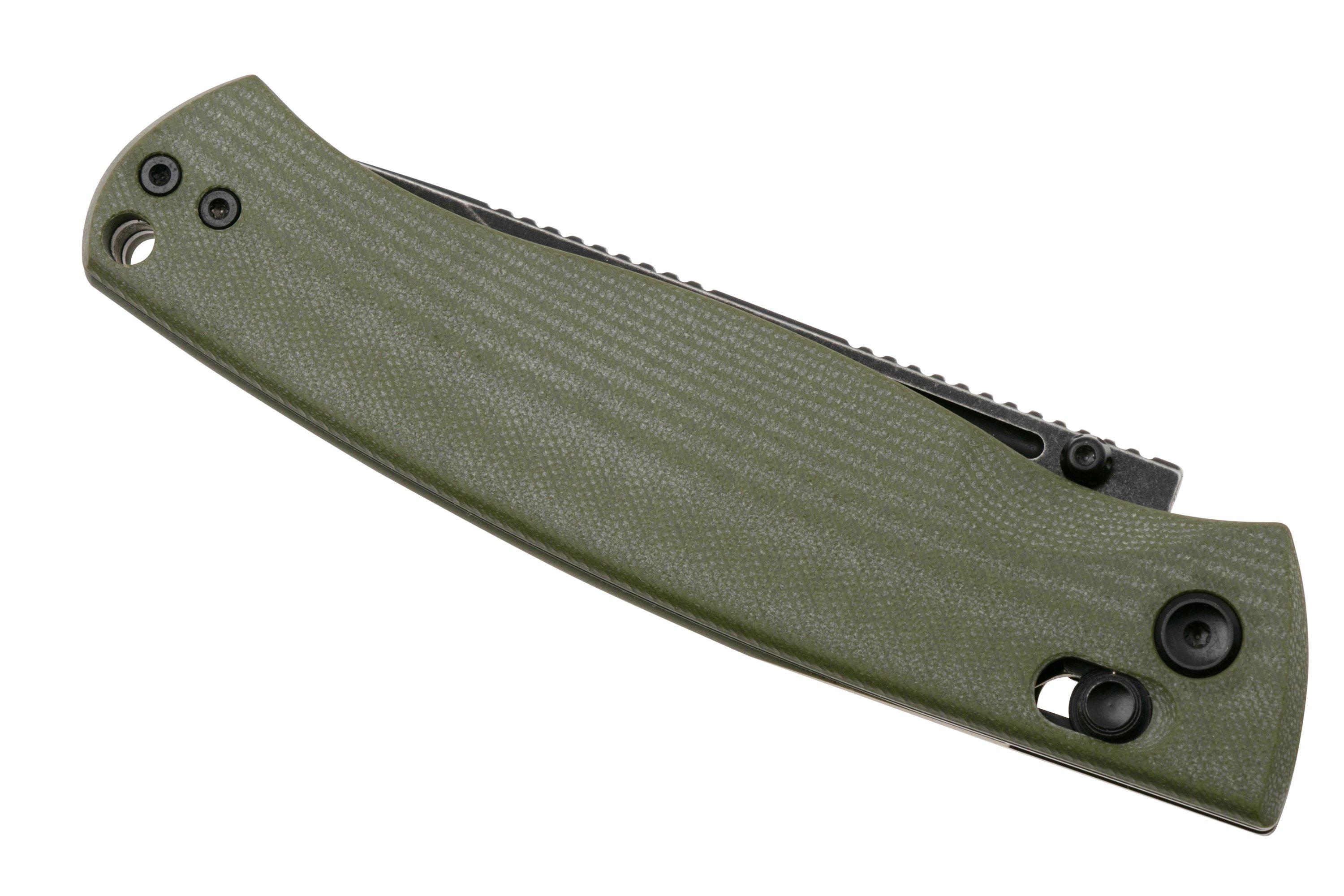 Real Steel Pathfinder FFG 7851GB, Blackwash, Green G10 pocket knife ...