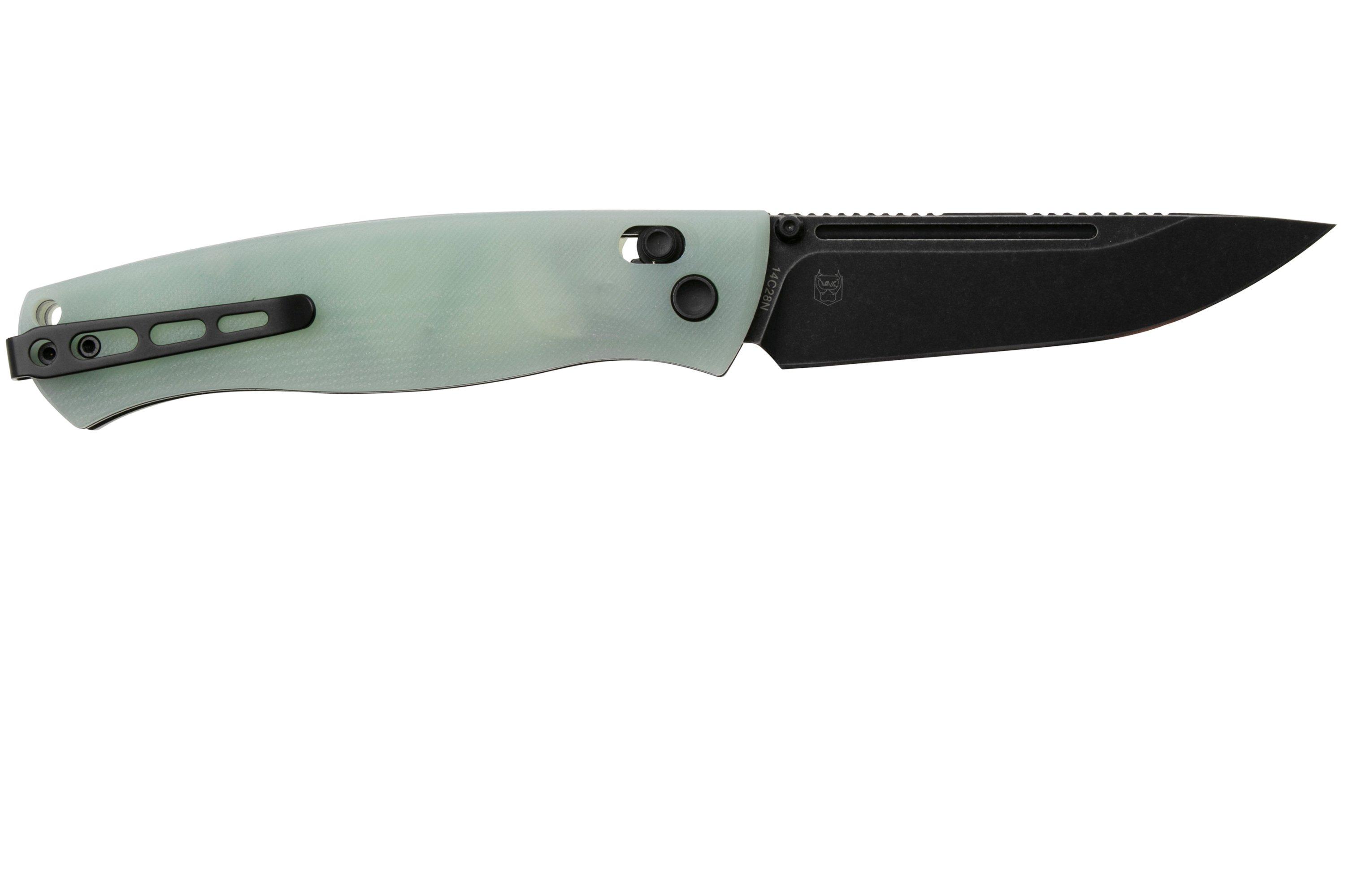 Real Steel Pathfinder FFG 7851NB, Blackwash, Natural G10 pocket knife ...