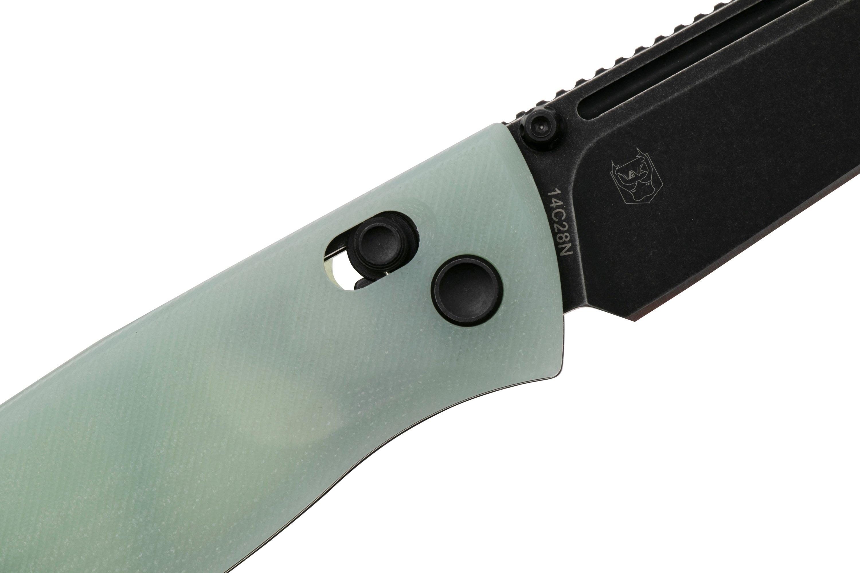 Real Steel Pathfinder FFG 7851NB, Blackwash, Natural G10 pocket knife ...