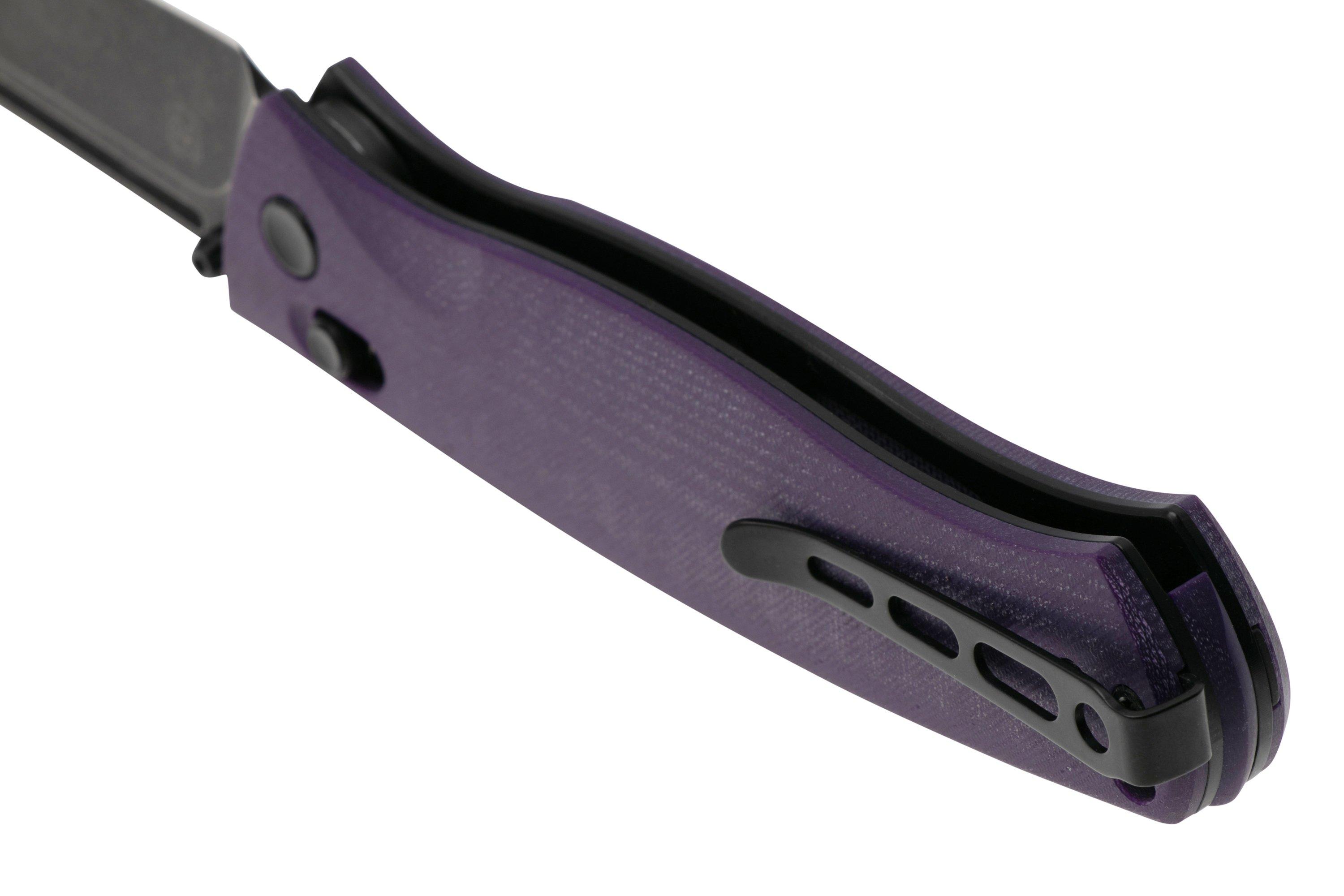 Real Steel Pathfinder FFG 7851PB Blackwashed 14C28N, Purple G10 ...