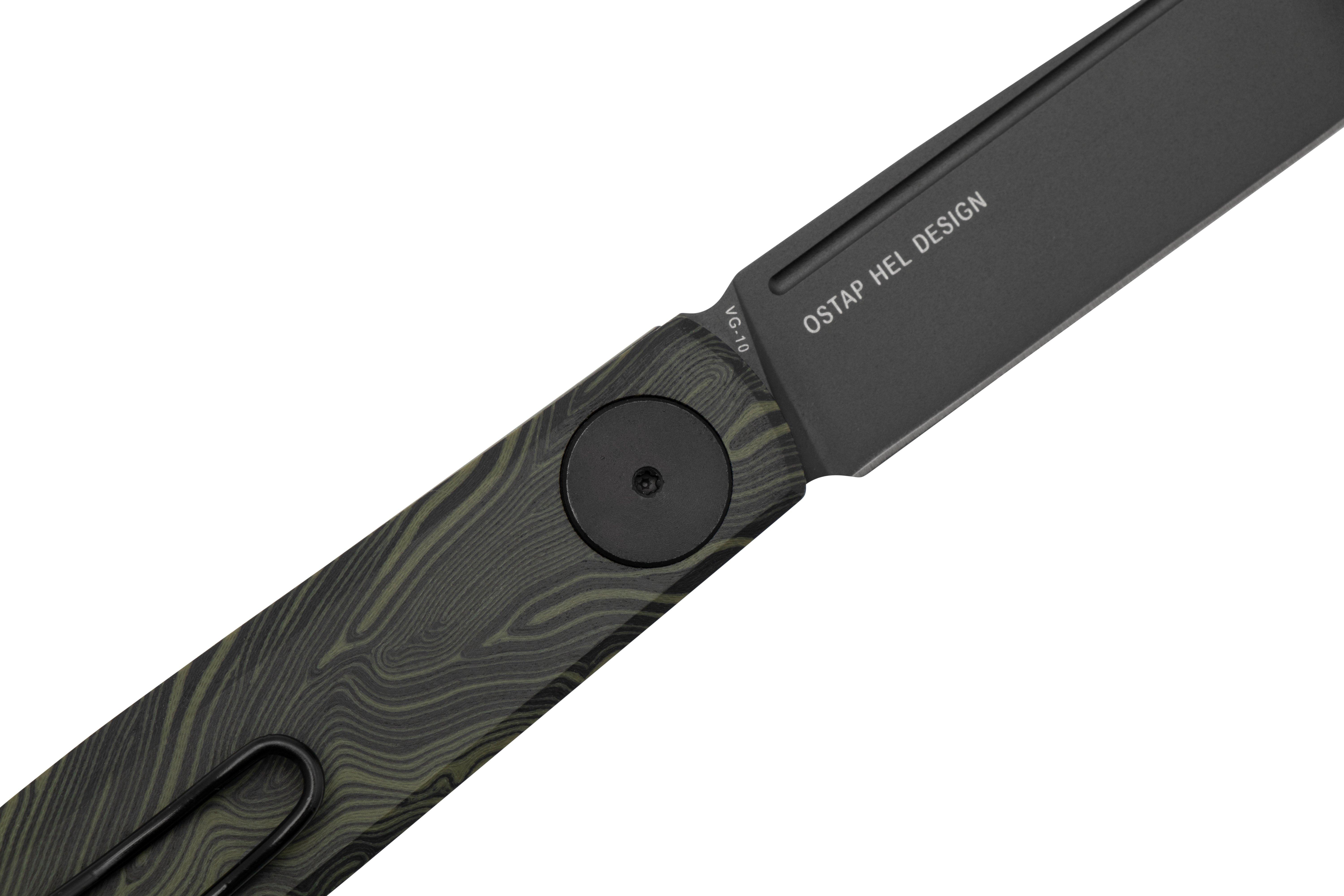 Real Steel Gslip Compact, 7865VG, Damast Pattern G10, Volcano Green ...