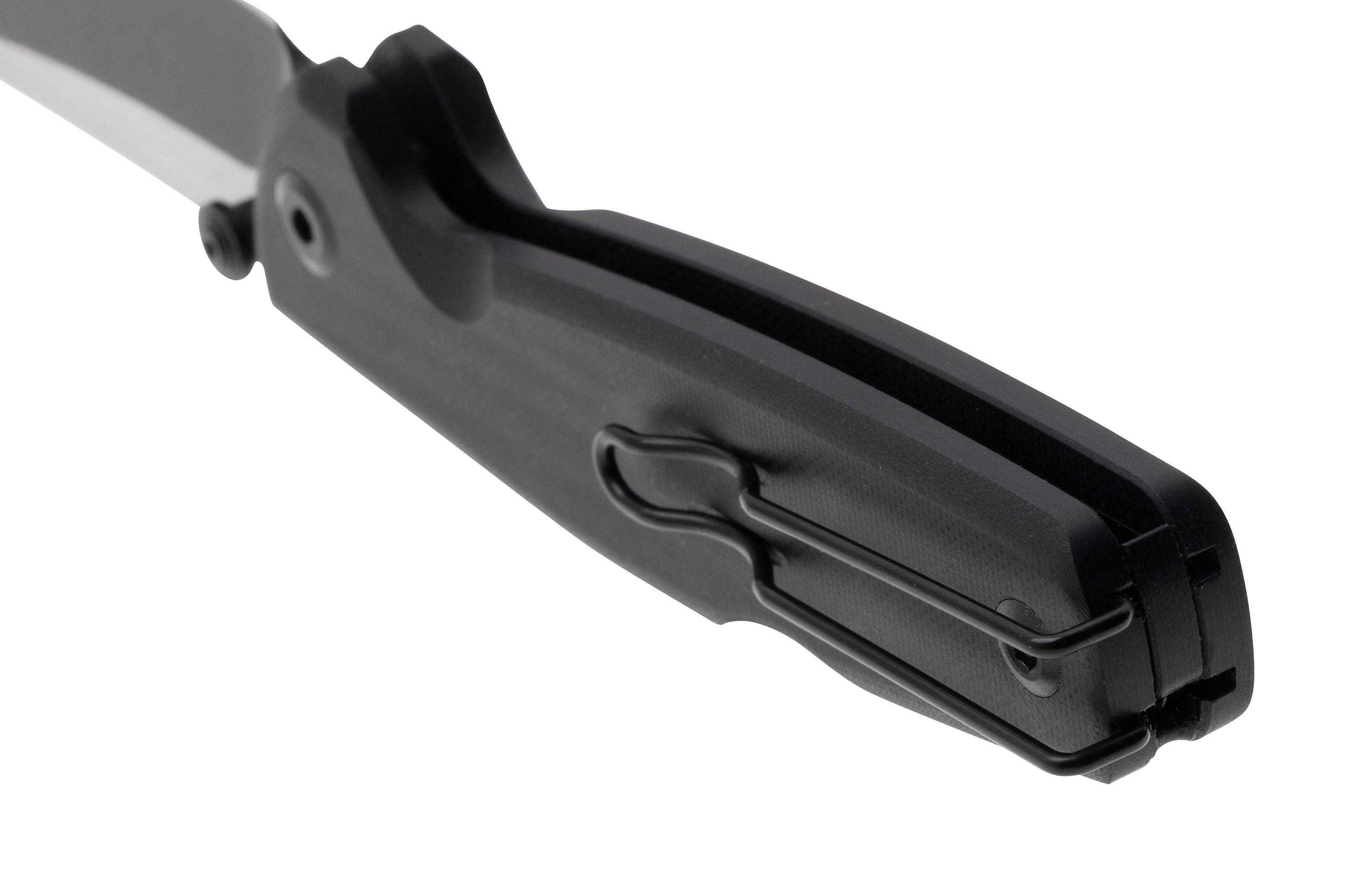 Real Steel Yak 7871BB, Satin/Black PVD 14C28N, Flat Grind, Black G10 ...