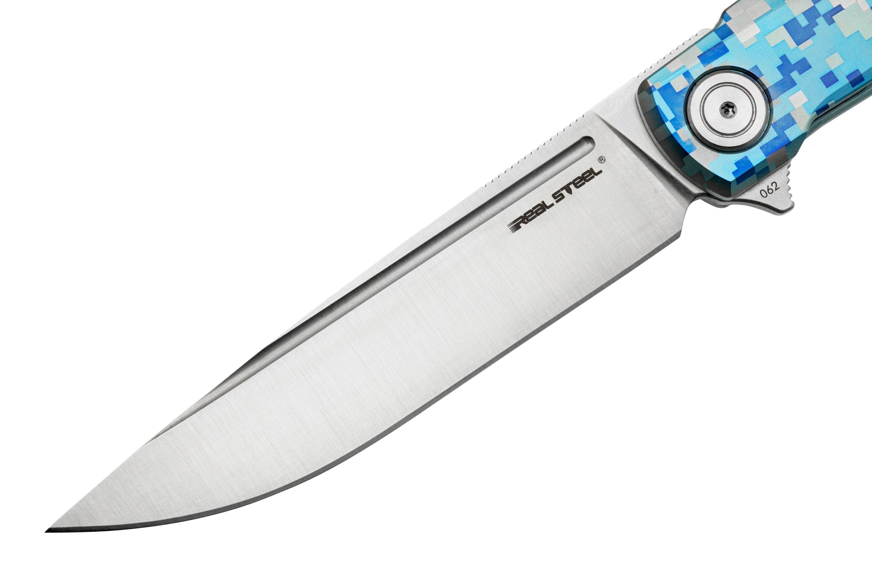 Real Steel G-Frame Blue Digicamo 7874TC09 navaja, diseño Ostap Hel ...