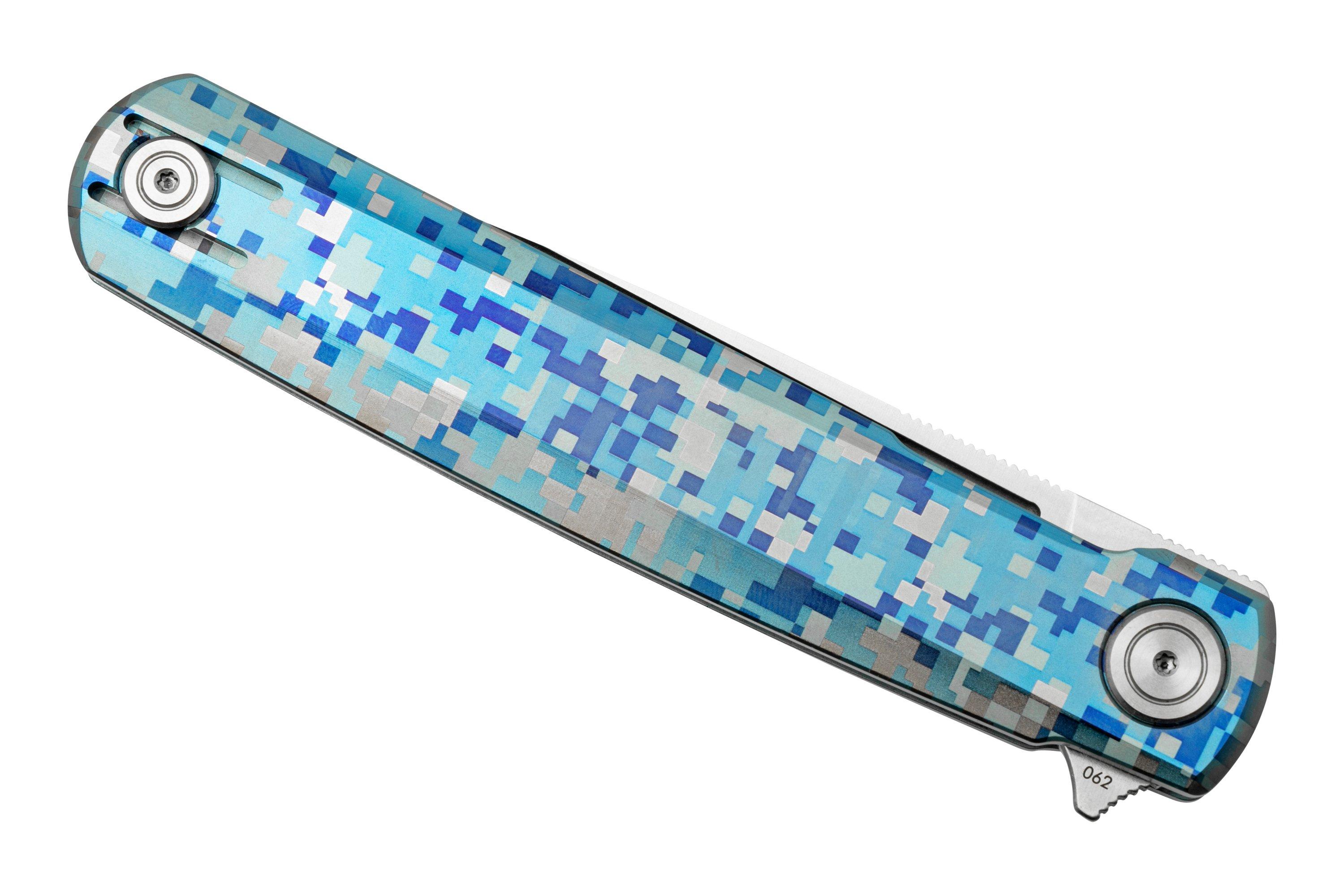 Real Steel G-Frame Blue Digicamo 7874TC09 navaja, diseño Ostap Hel ...