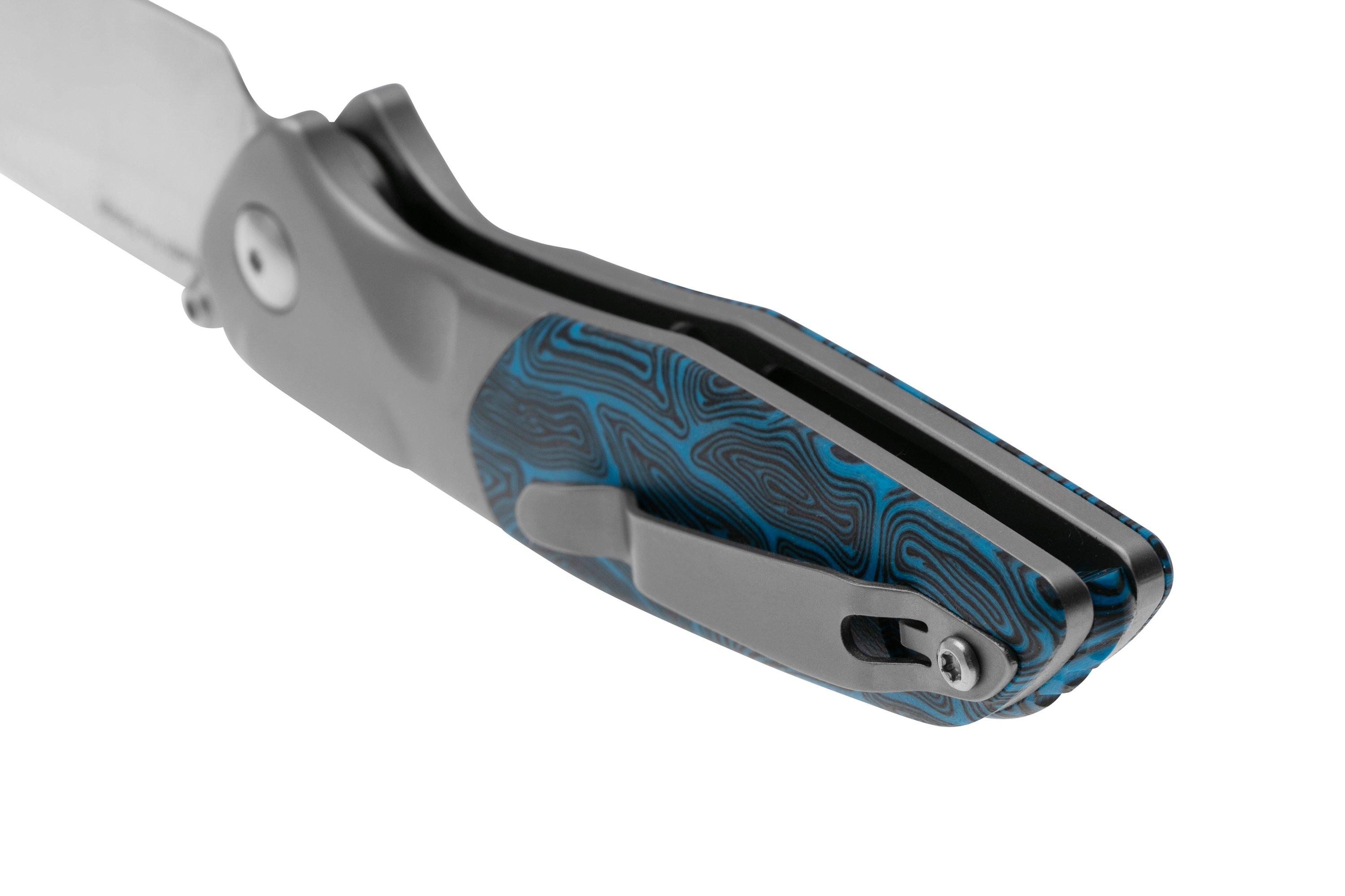 Real Steel Hoeft 7901DB Satin S35VN, Blue G-Mascus pocket knife, Austin ...