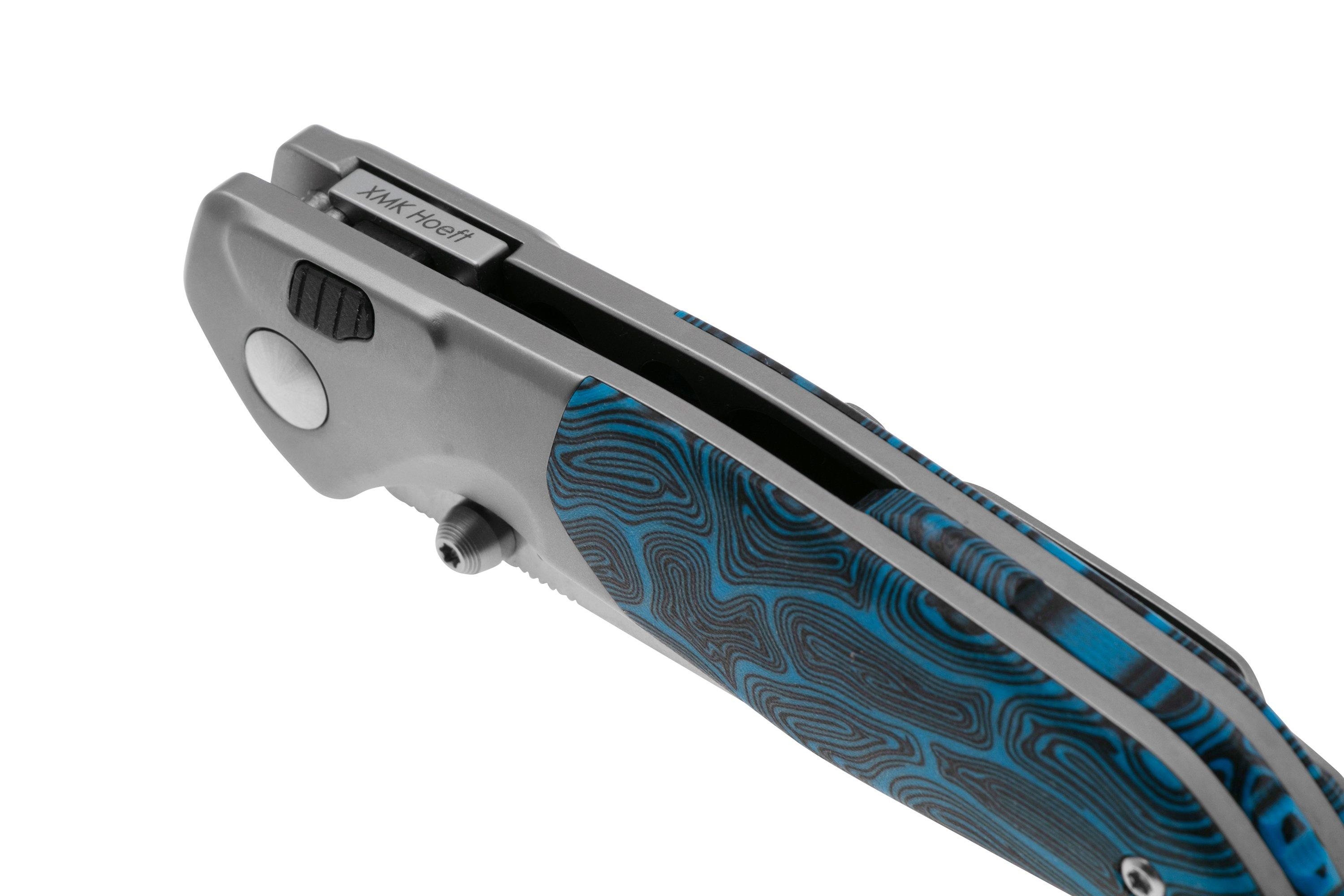 Real Steel Hoeft 7901DB Satin S35VN, Blue G-Mascus pocket knife, Austin ...
