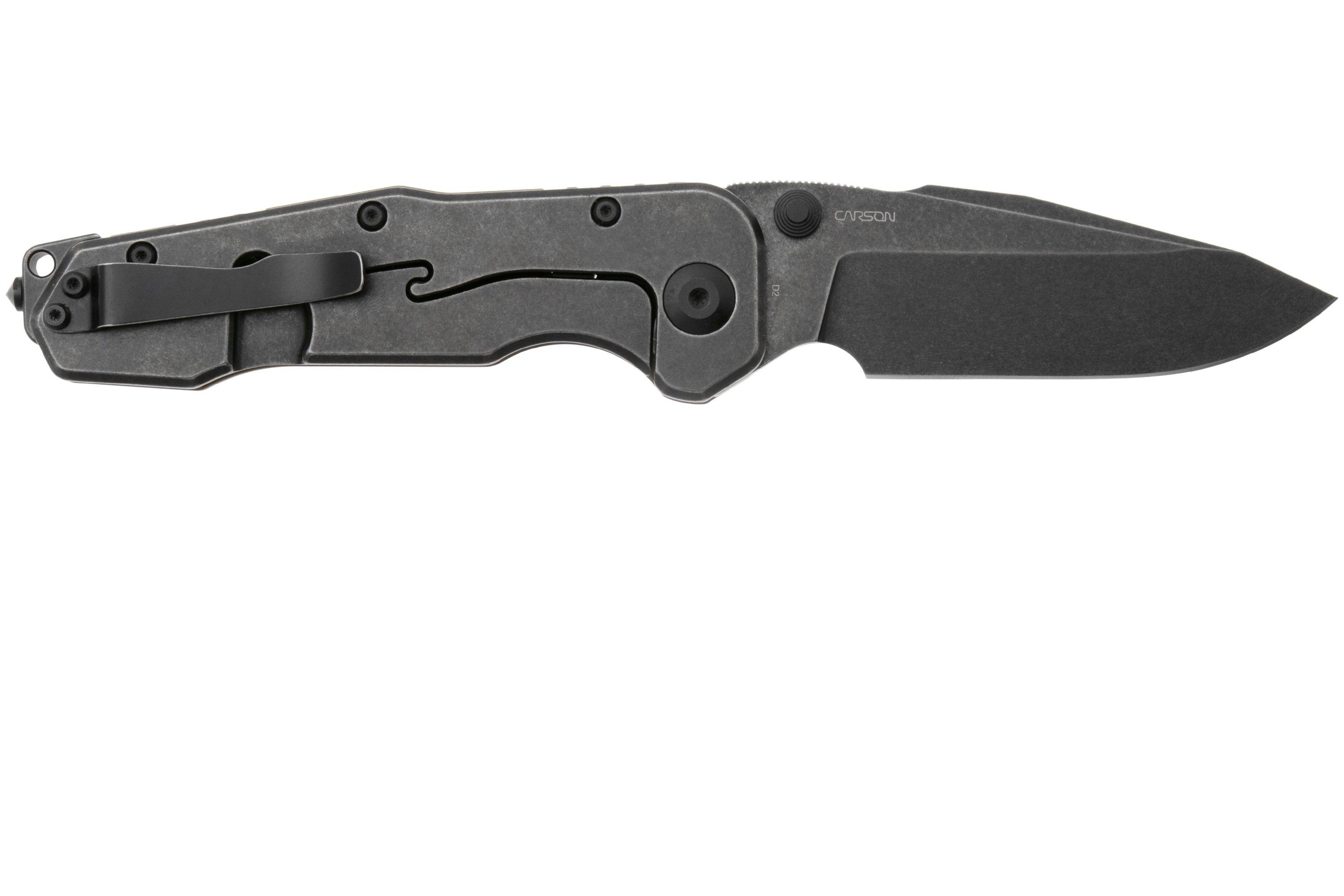 Real Steel Evolution Ironclad 7911BG, Blackwashed D2 Droppoint, OD ...