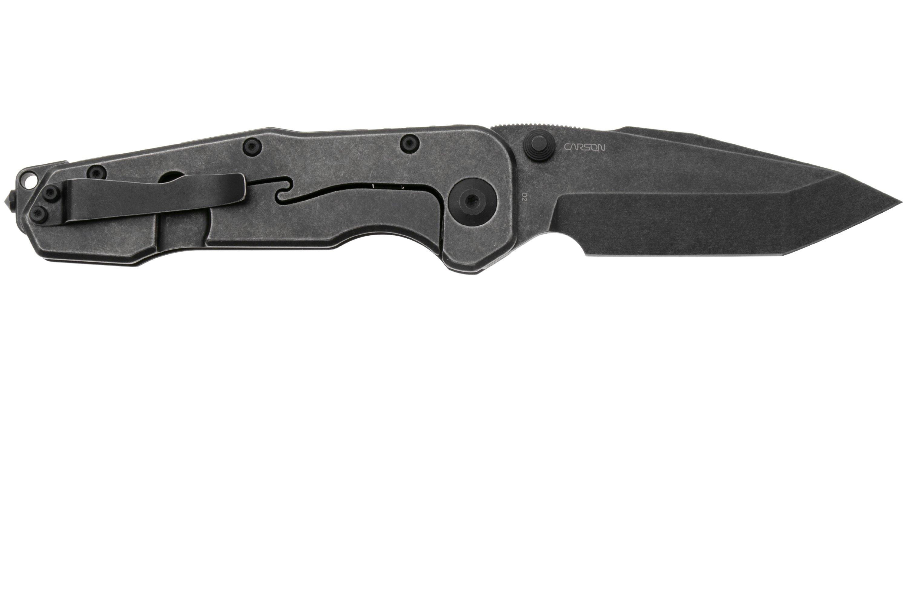 Real Steel Evolution Ironclad 7912BB, Blackwashed D2 Tanto, Black G10 ...