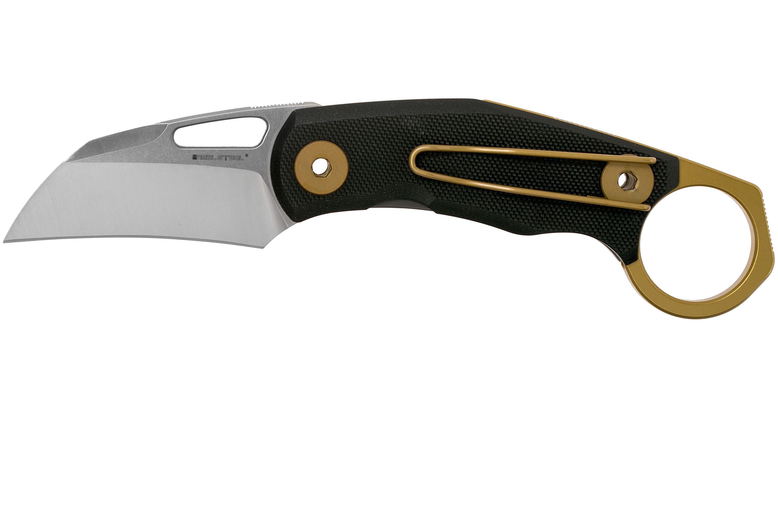 Real Steel Shade 7913 Black Gold karambit pocket knife, Poltergeist ...