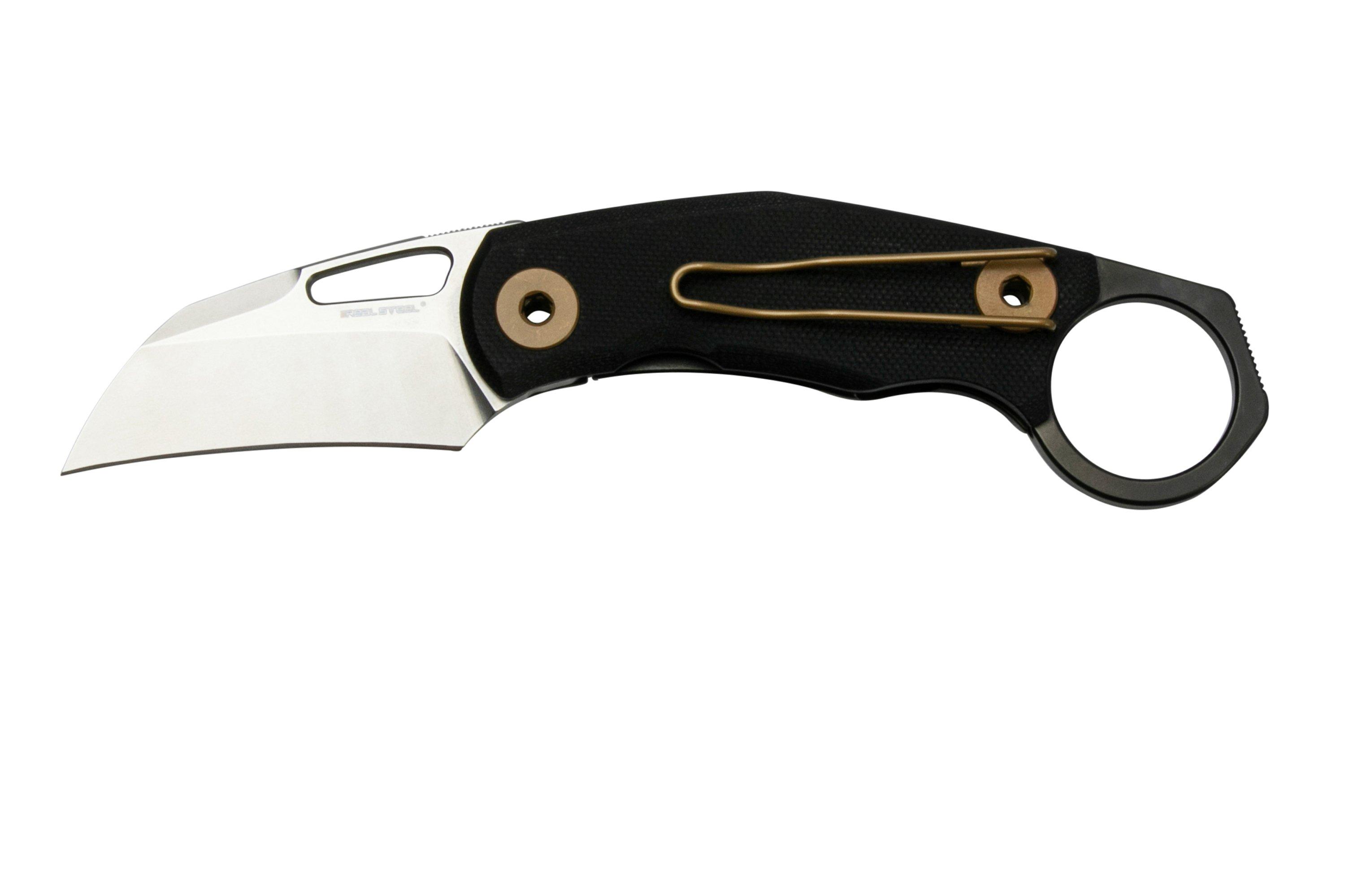 Real Steel Shade 7915 Black G10, Bronze karambit zakmes, Poltergeist ...