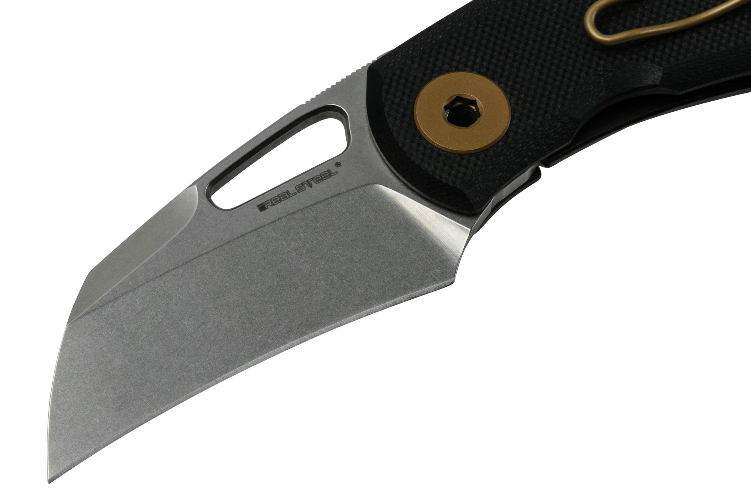 Real Steel Shade 7915 Black G10, Bronze coltello da tasca karambit ...