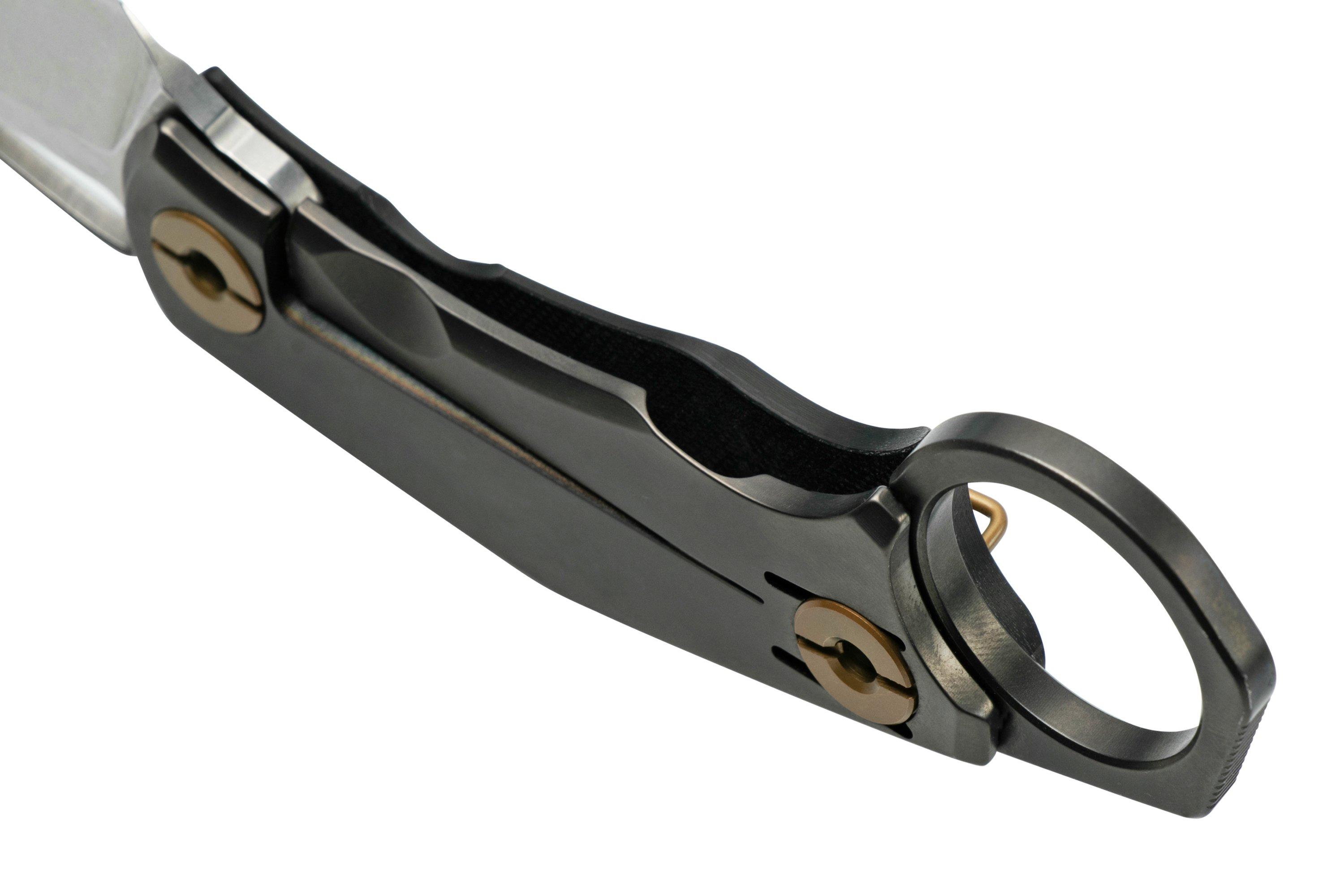 Real Steel Shade 7915 Black G10, Bronze coltello da tasca karambit ...