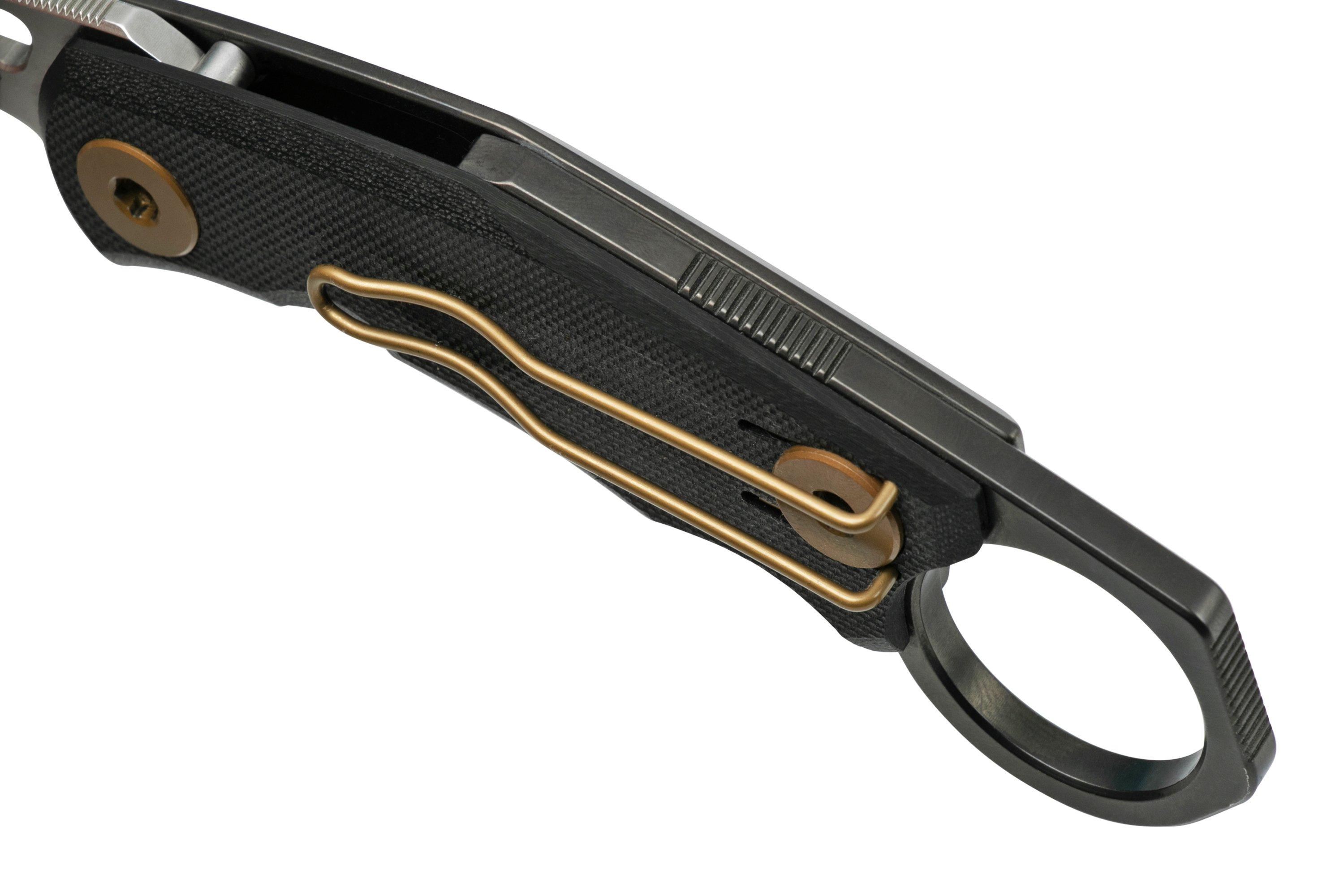 Real Steel Shade 7915 Black G10, Bronze coltello da tasca karambit ...