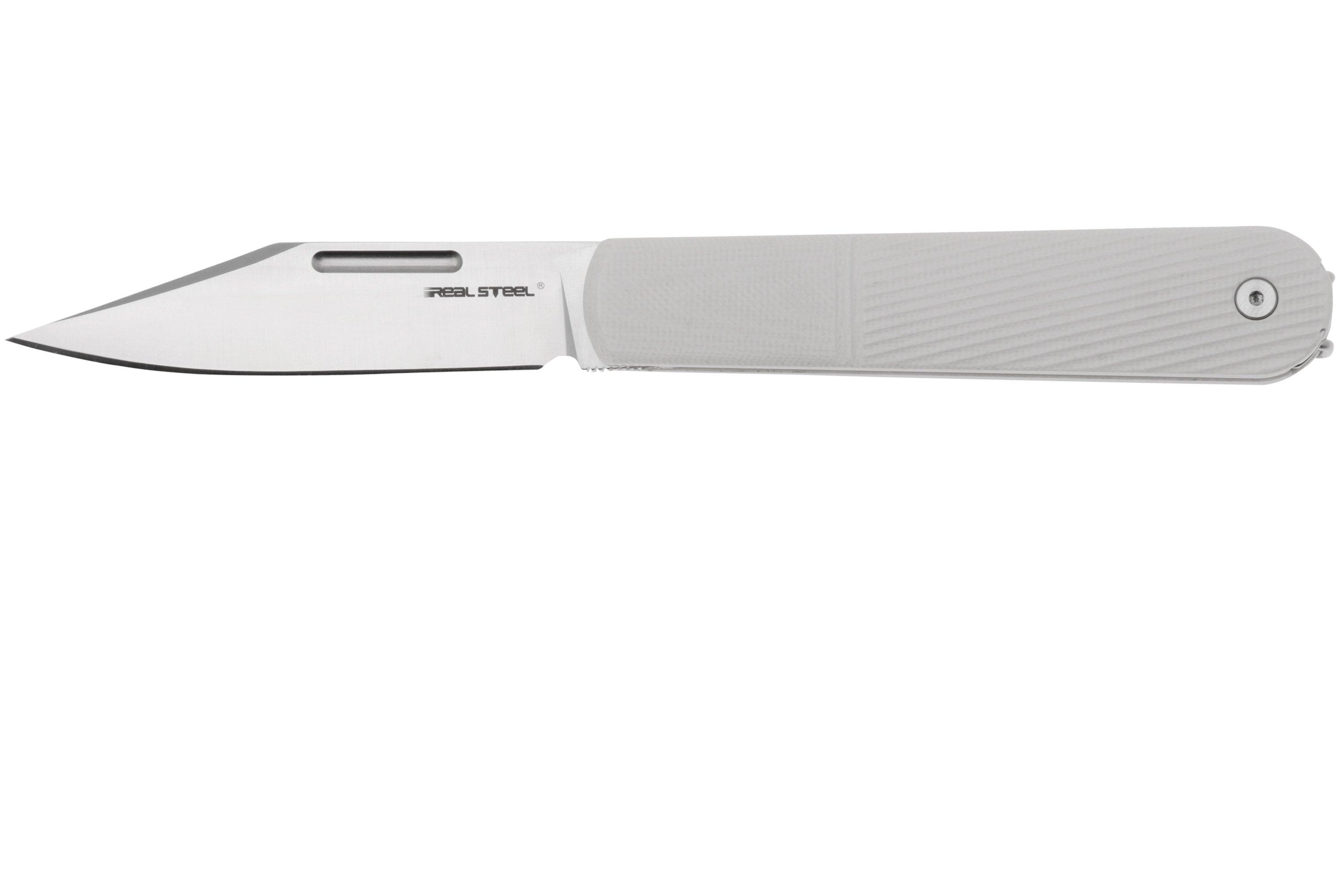 Real Steel Barlow RB5, 8022I Clippoint N690, Ivory G10, slipjoint ...
