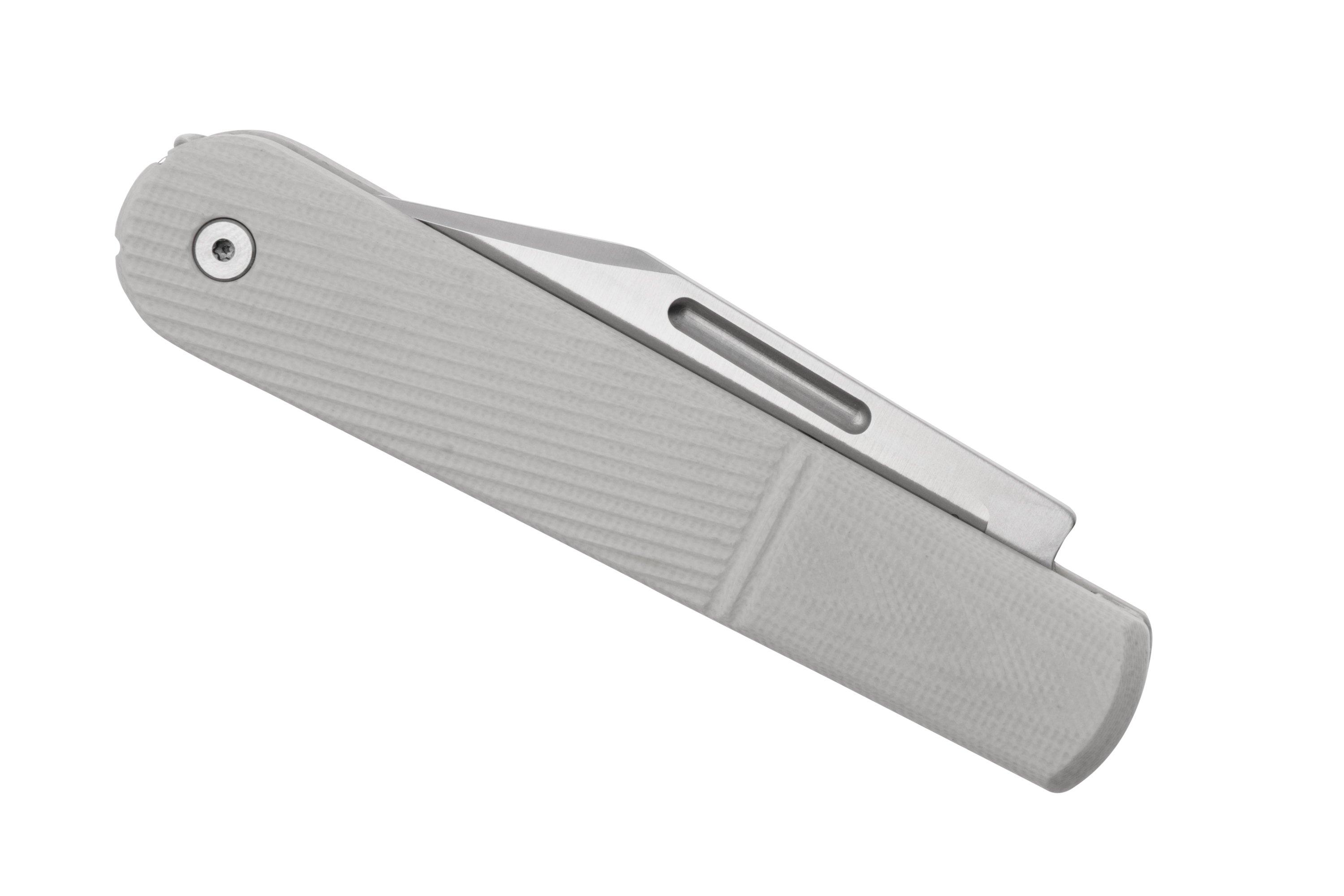Real Steel Barlow RB5, 8022I Clippoint N690, Ivory G10, slipjoint ...