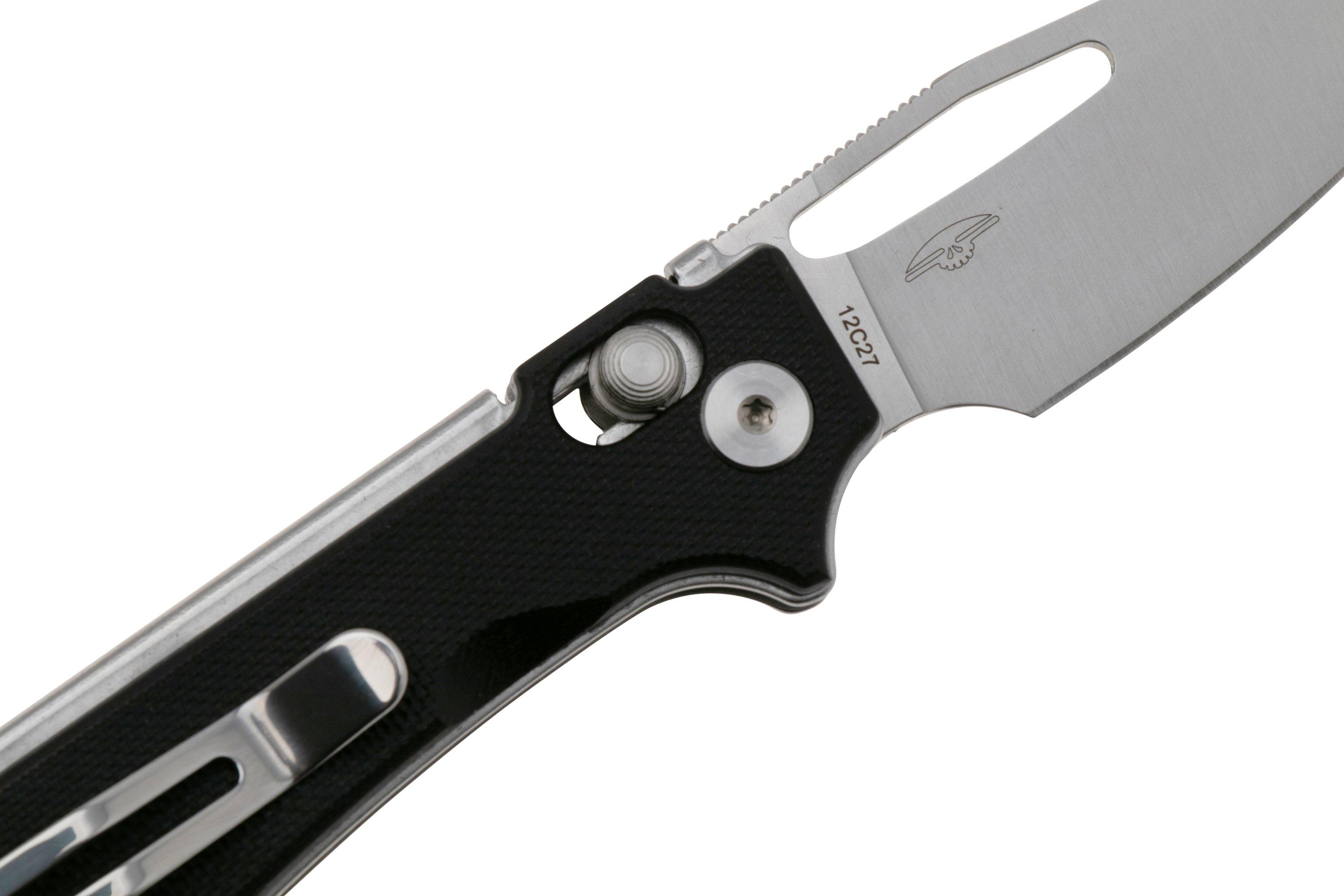 Real Steel Vis 8051BS Satin 12C27, Black G10, pocket knife, Jakub ...