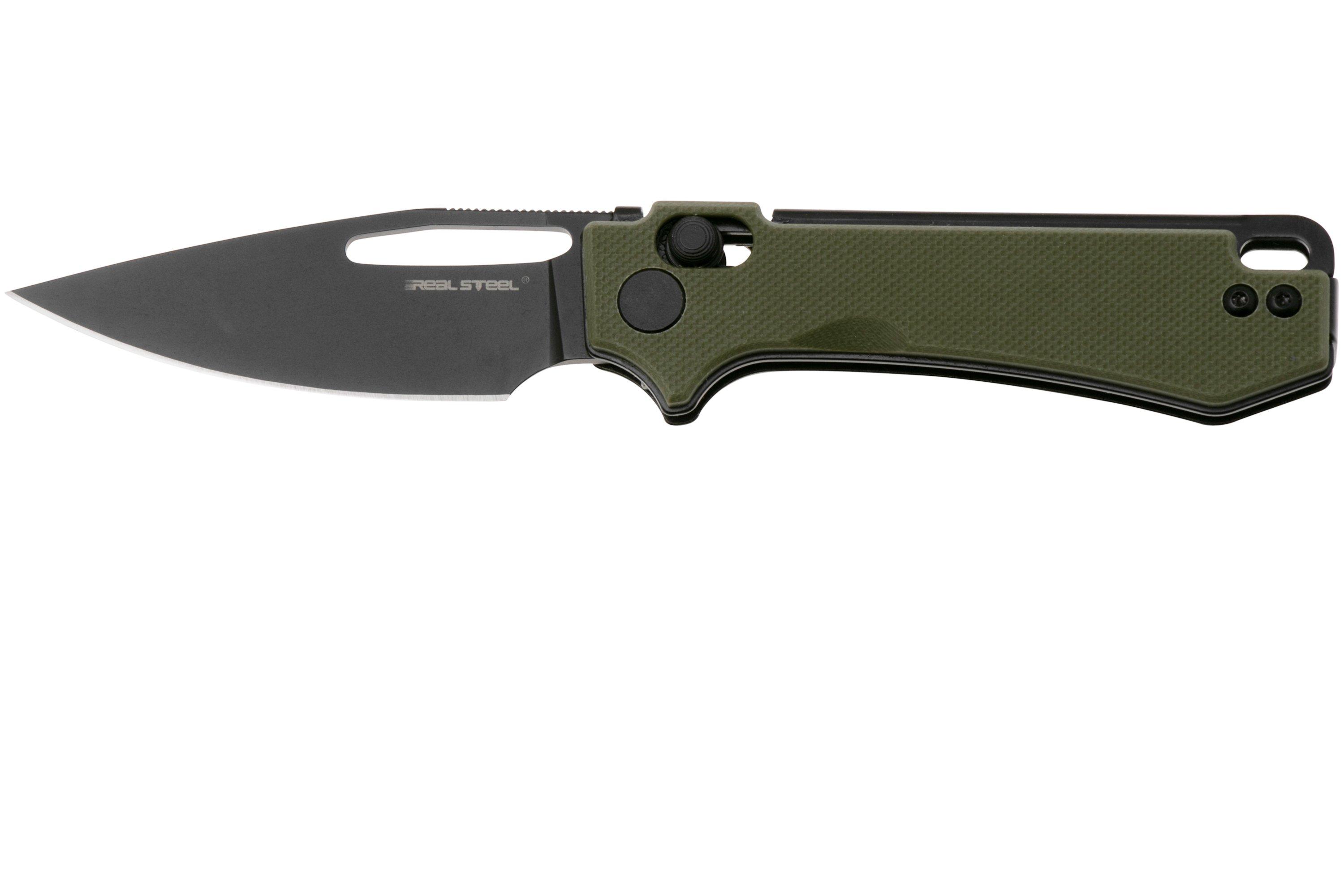 Real Steel Vis 8051GB PVD 12C27, Green G10, zakmes, Jakub ...