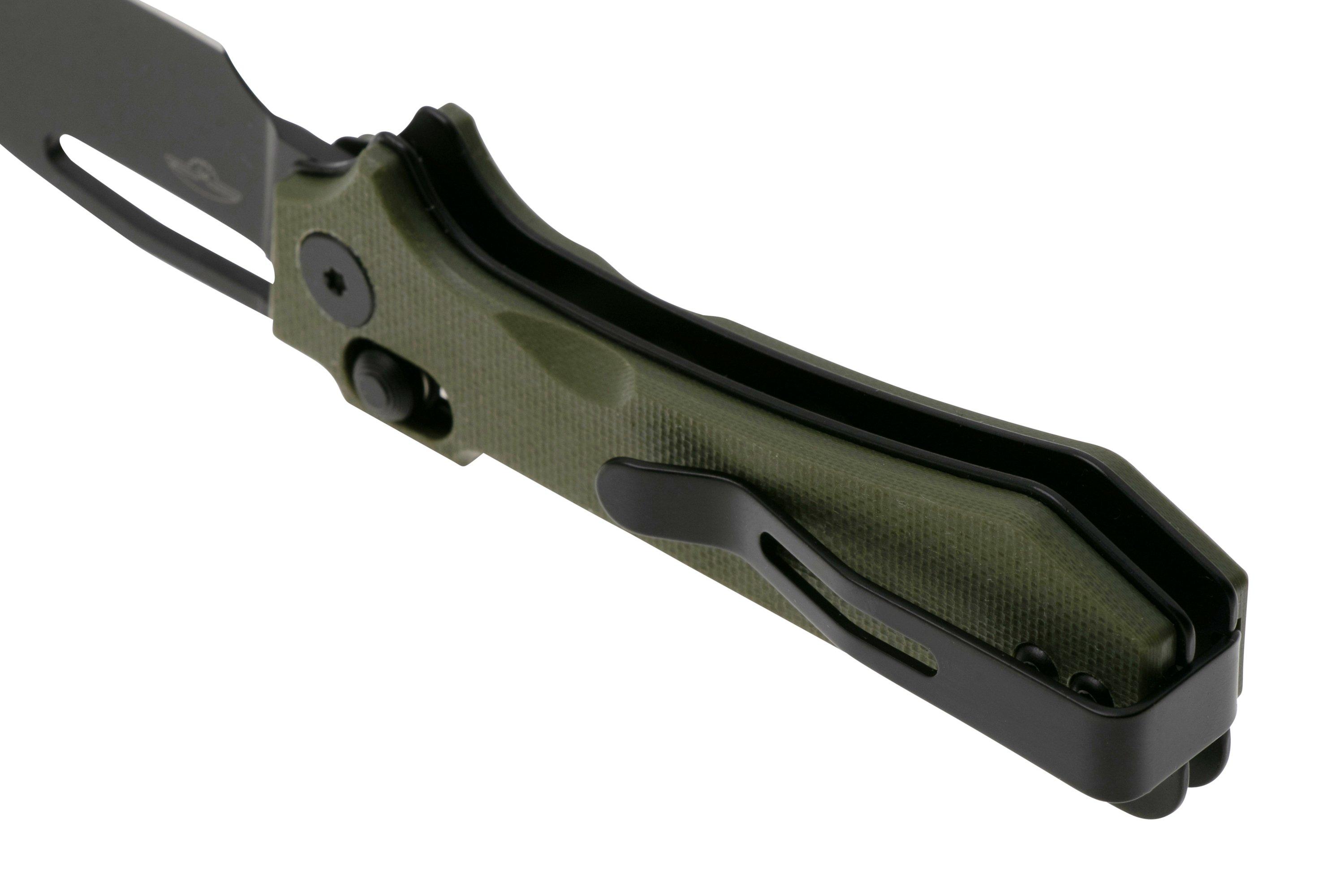Real Steel Vis 8051GB PVD 12C27, Green G10, zakmes, Jakub ...