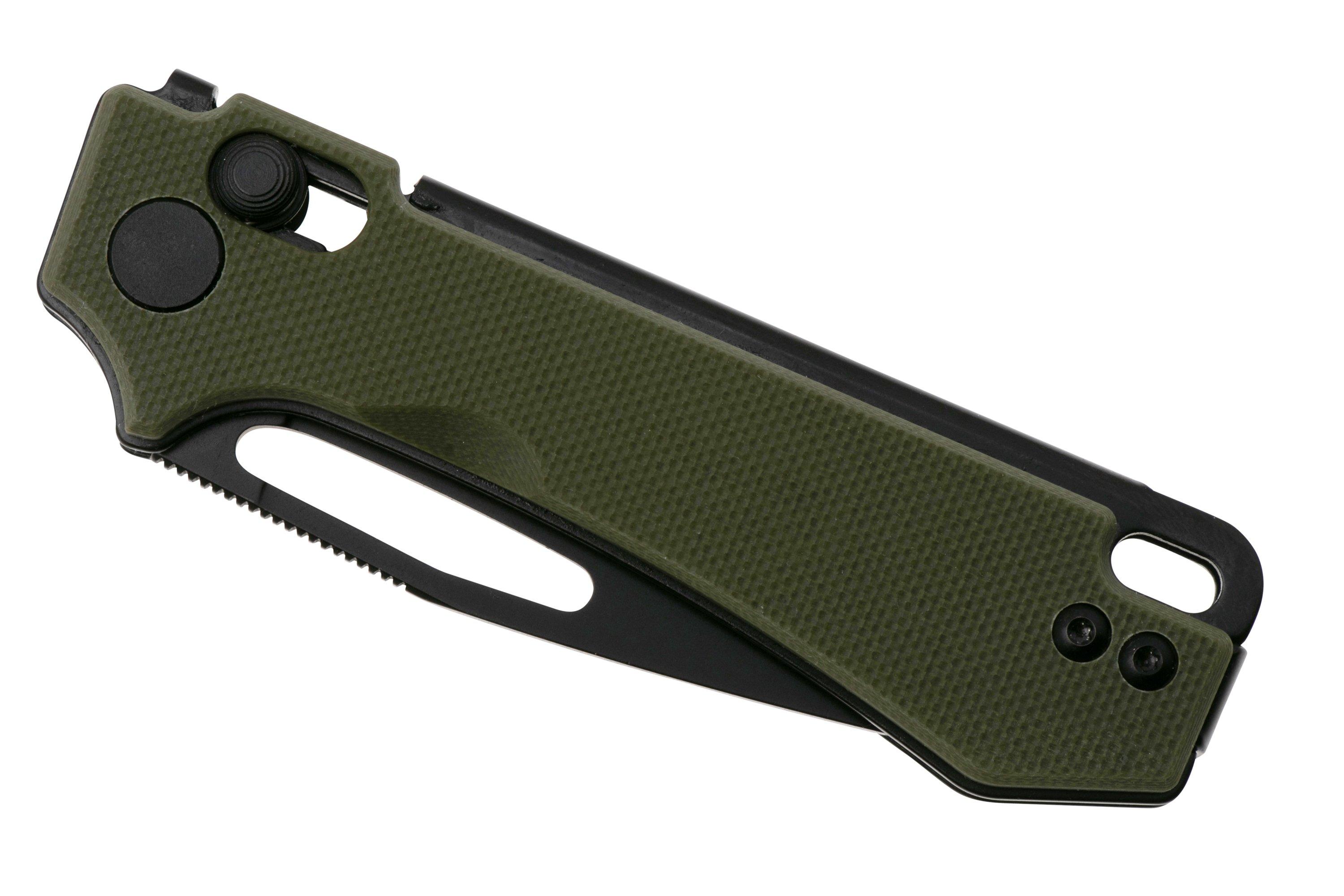 Real Steel Vis 8051GB PVD 12C27, Green G10, pocket knife, Jakub ...