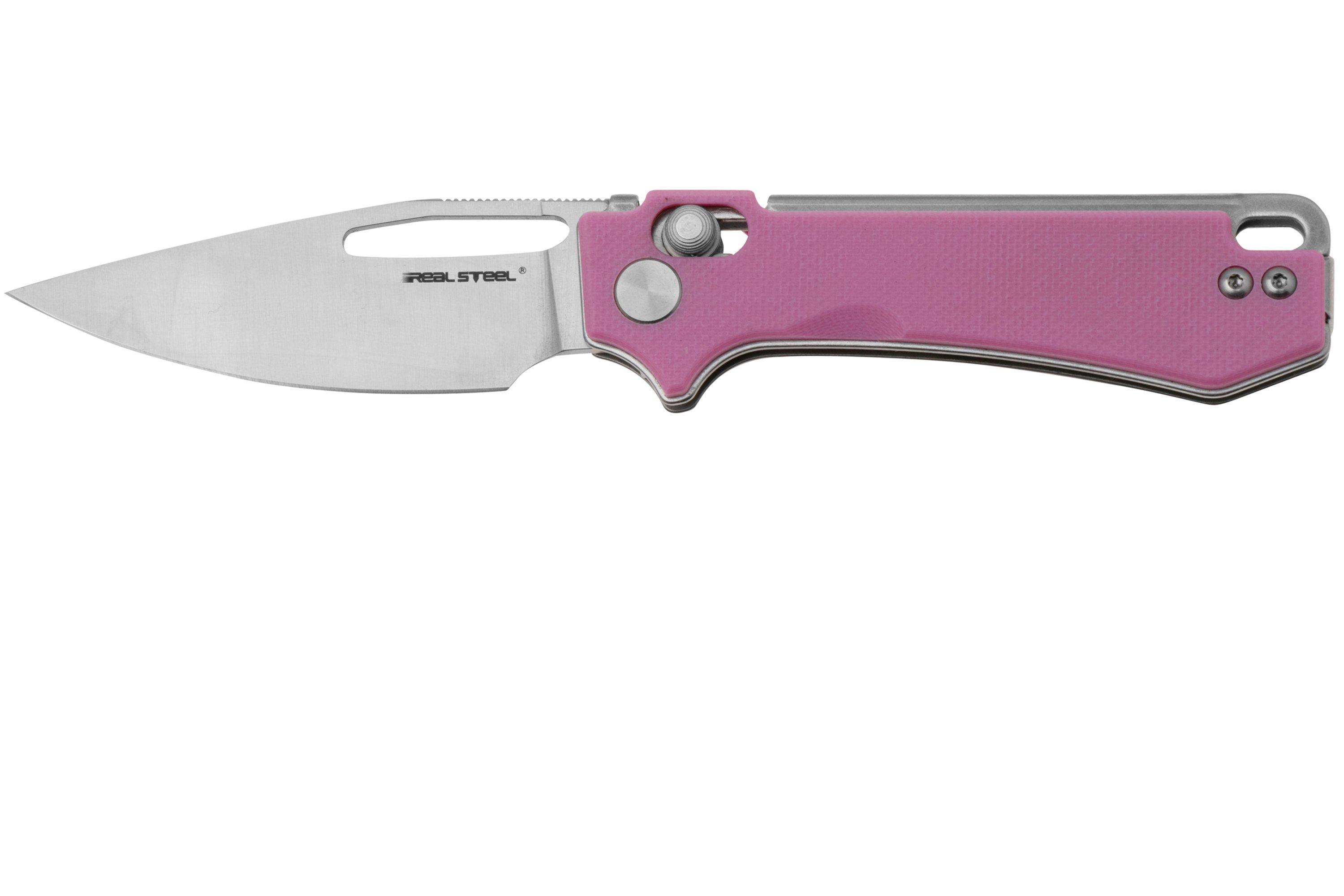 Real Steel Vis 8051PS Satin 12C27N, Pink G10, zakmes, Jakub ...