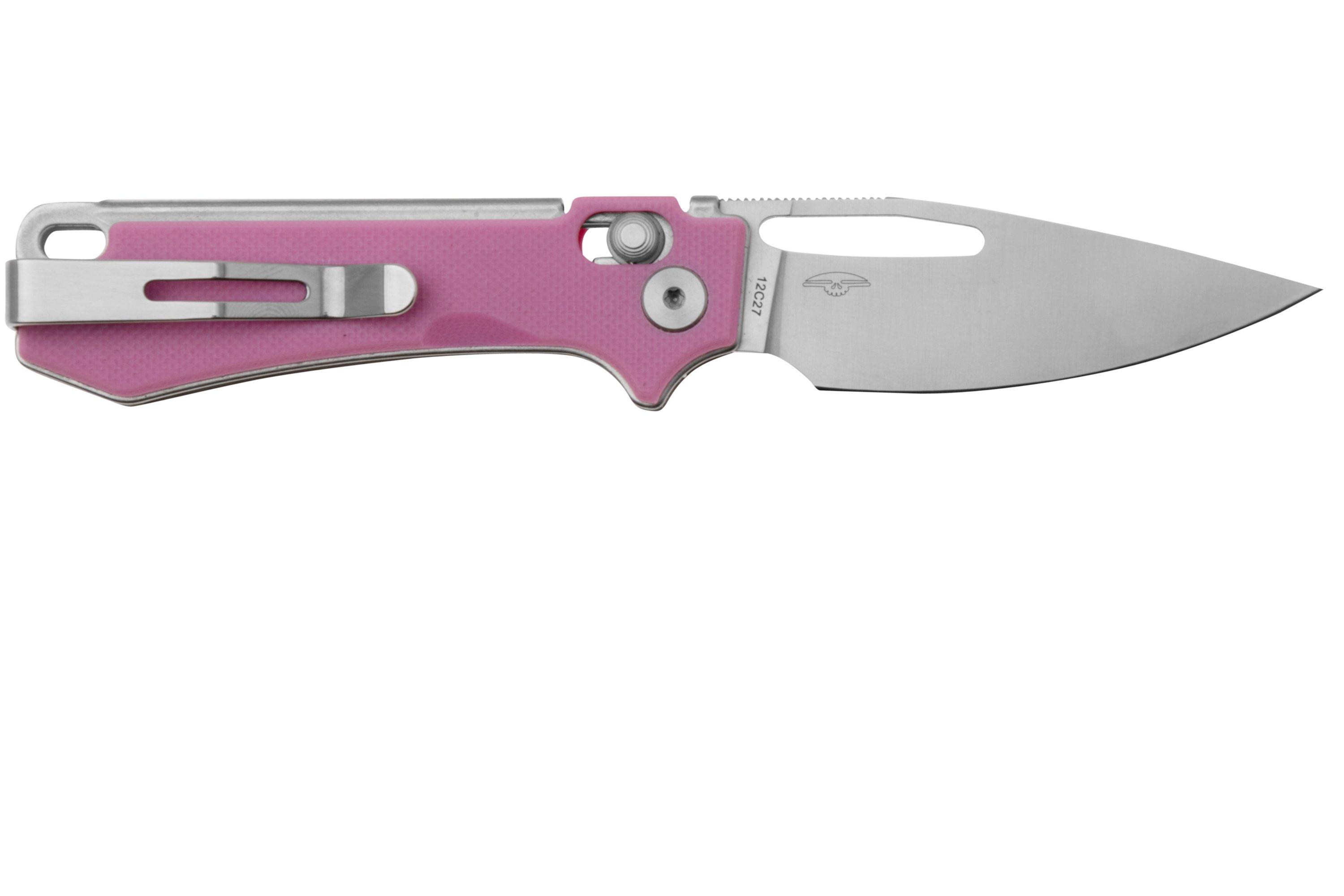 Real Steel Vis 8051PS Satin 12C27N, Pink G10, zakmes, Jakub ...