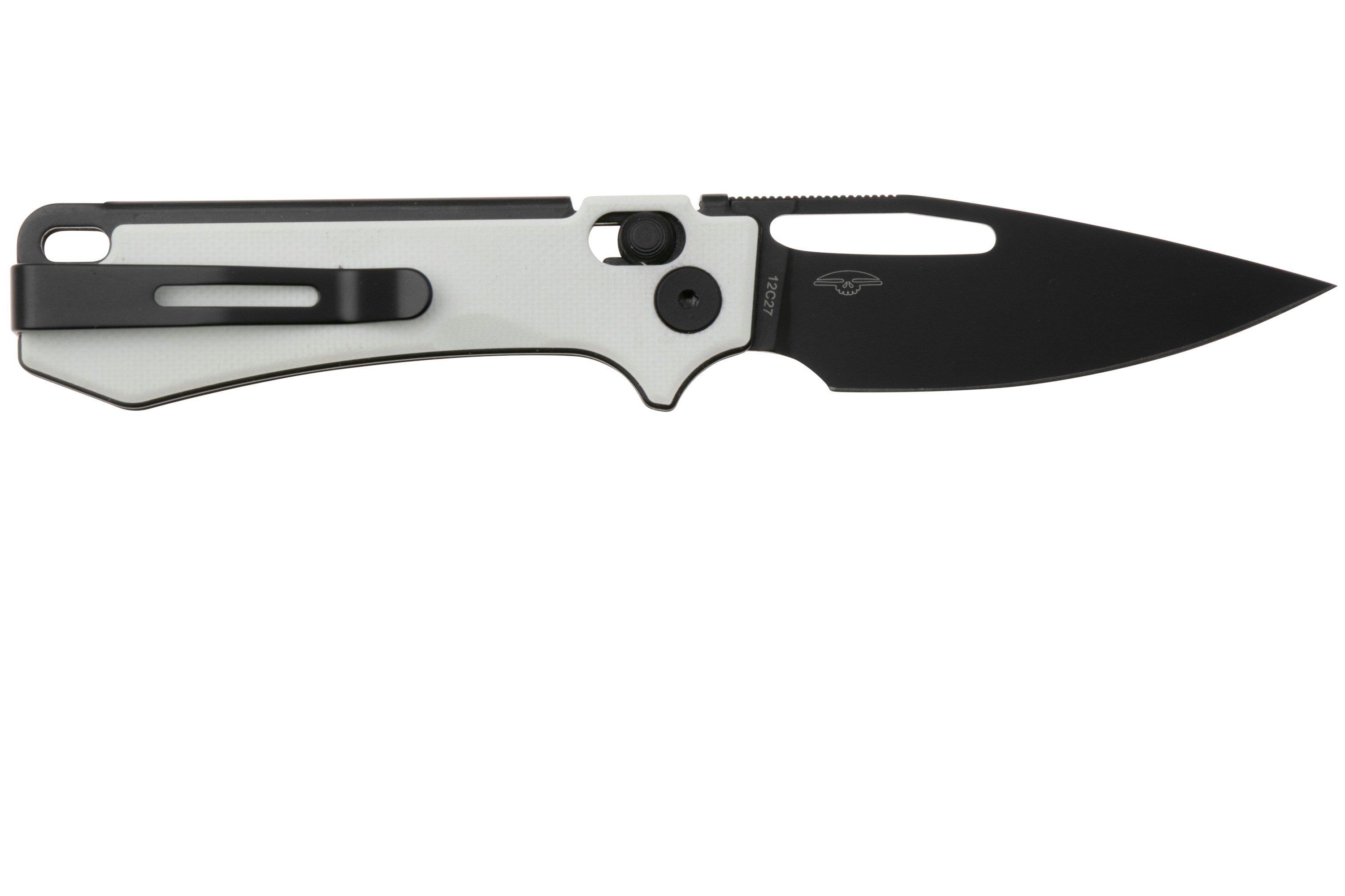 Real Steel Vis 8051WB Black 12C27, White G10 pocket knife, Jakub ...