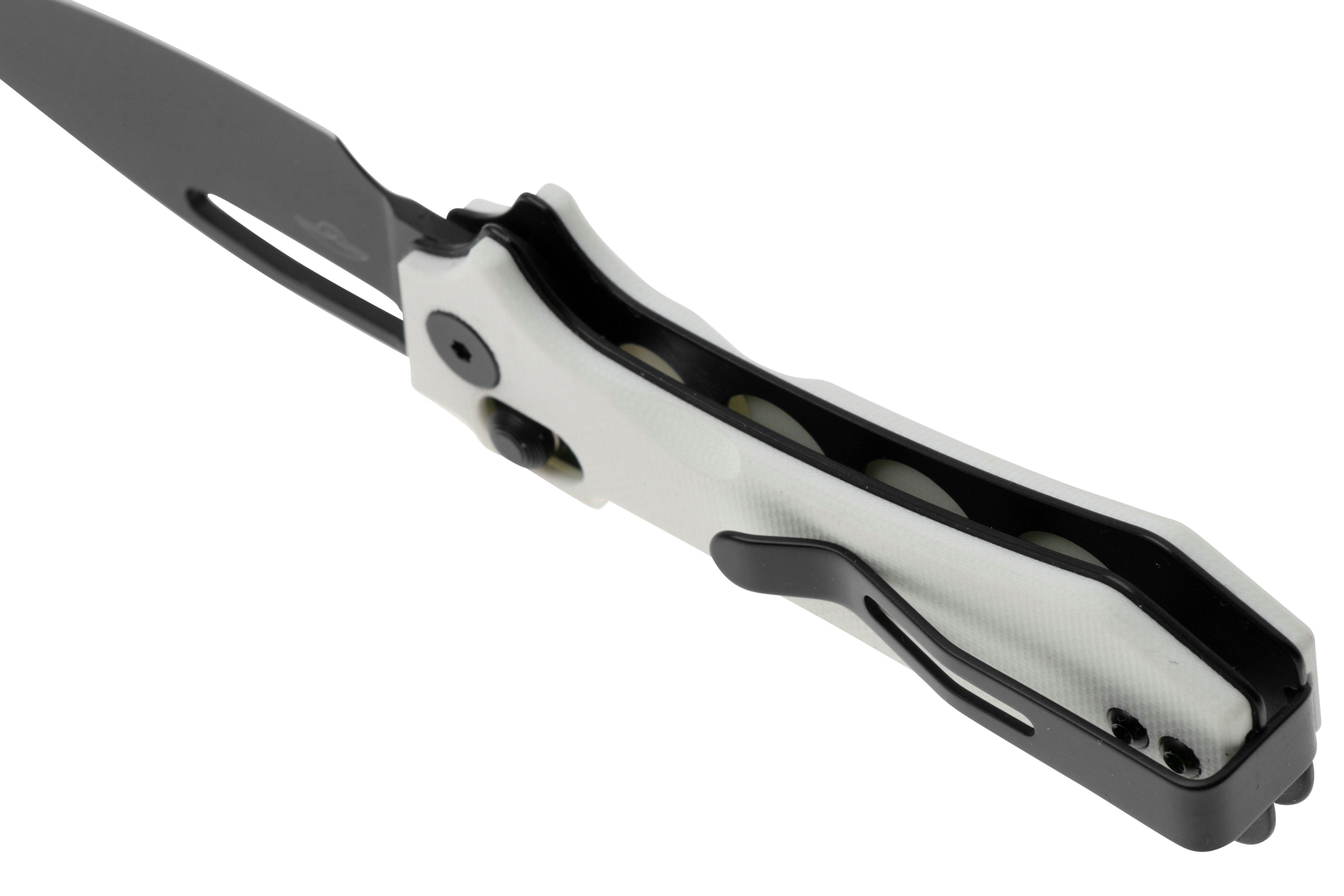 Real Steel Vis 8051WB Black 12C27, White G10 pocket knife, Jakub ...