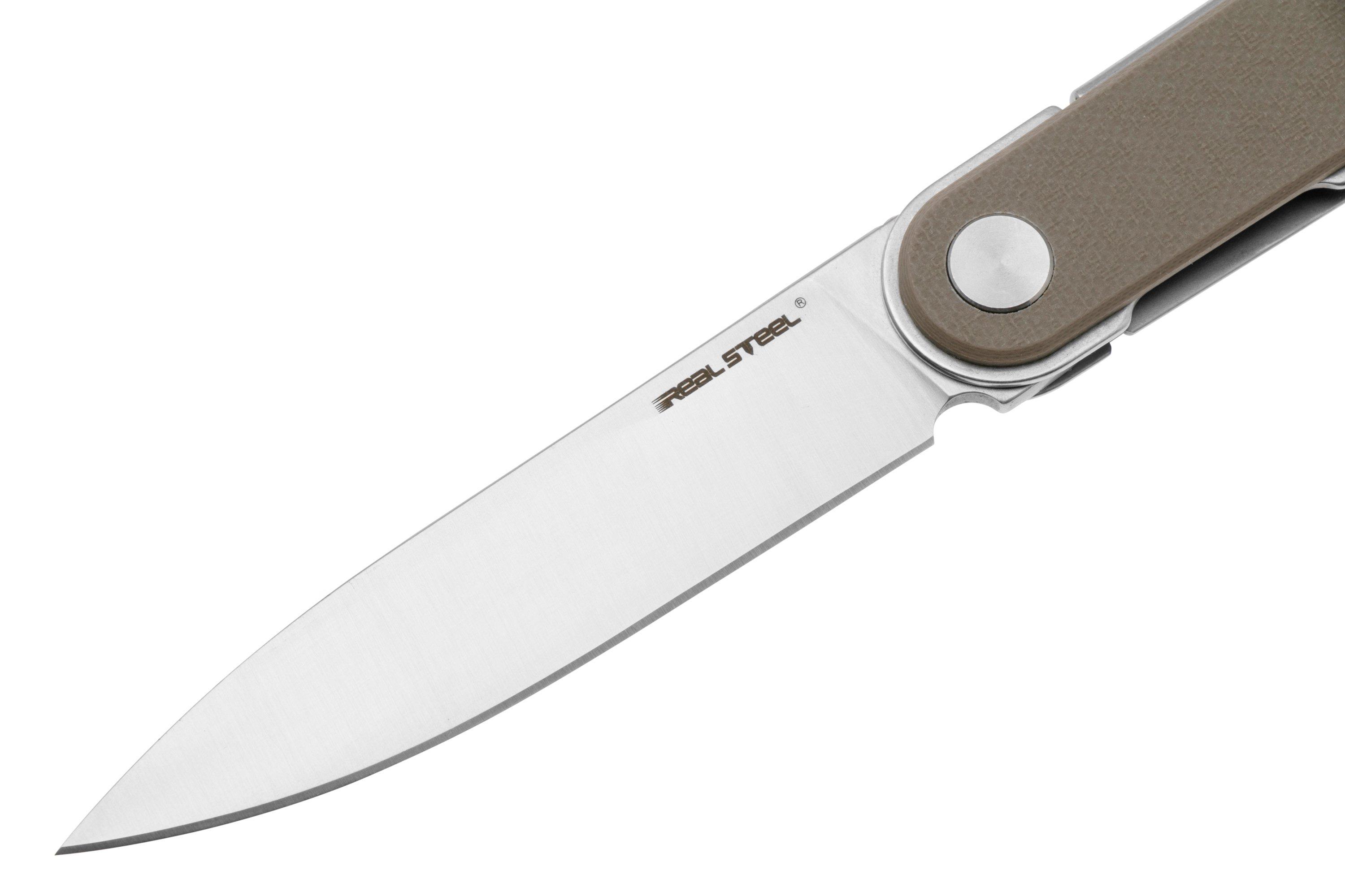 Real Steel Iris Front Flipper 8061BC Satin 12C27, Coyote G10, zakmes ...