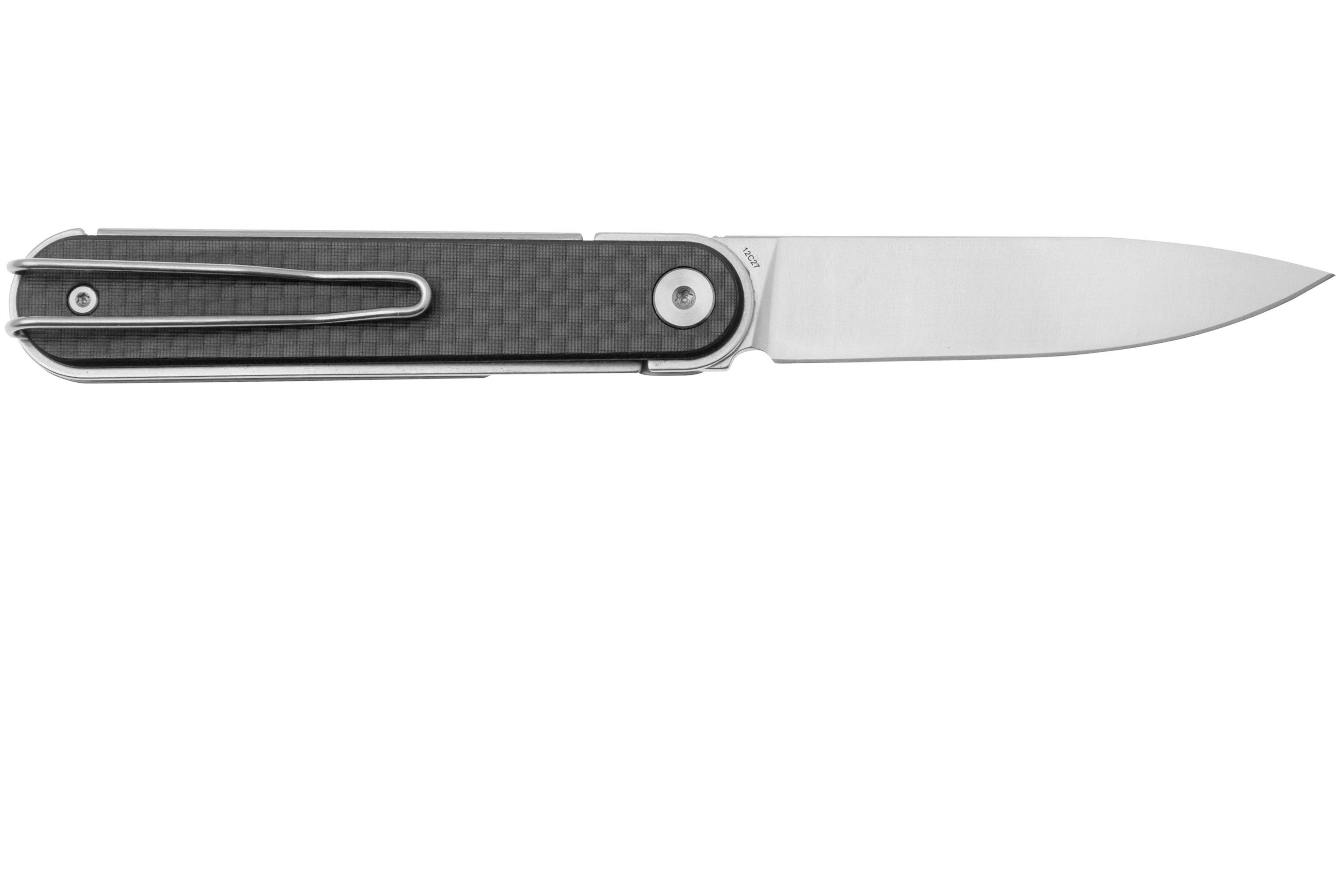 Real Steel Iris Front Flipper 8061BF Satin 12C27, Carbon Fiber G10 ...