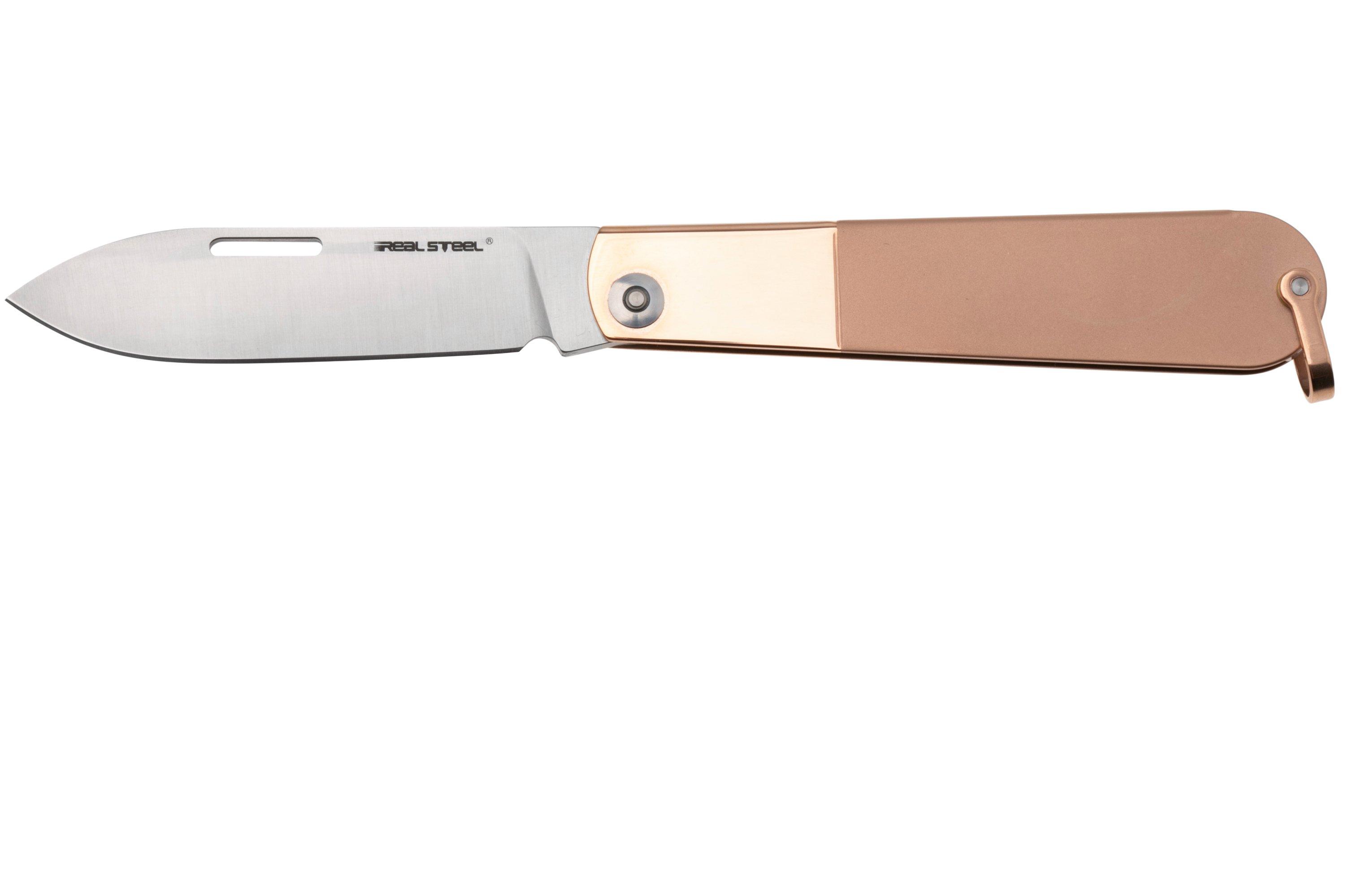 Real Steel Barlow RB-3 8341G, Satin 12C27, Rose Gold Stainless Steel navalha | Compras ...