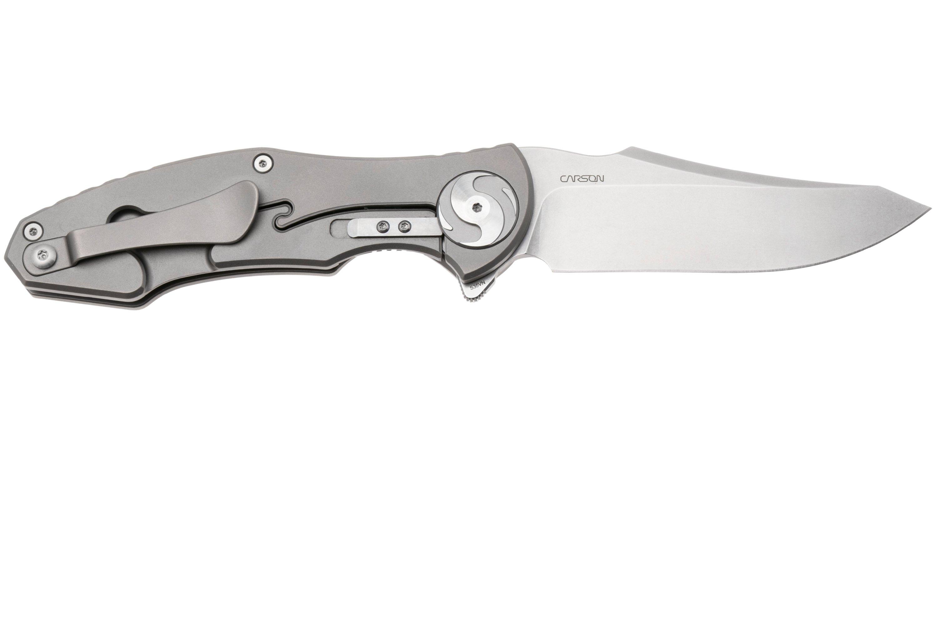 Real Steel Exorcist 9411, Stonewashed CPM S35VN, Sandblasted Titanium ...