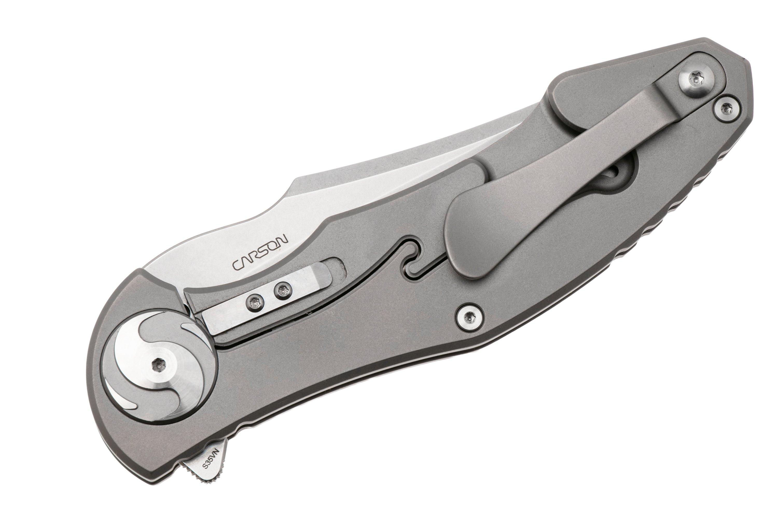 Real Steel Exorcist 9411, Stonewashed CPM S35VN, Sandblasted Titanium ...