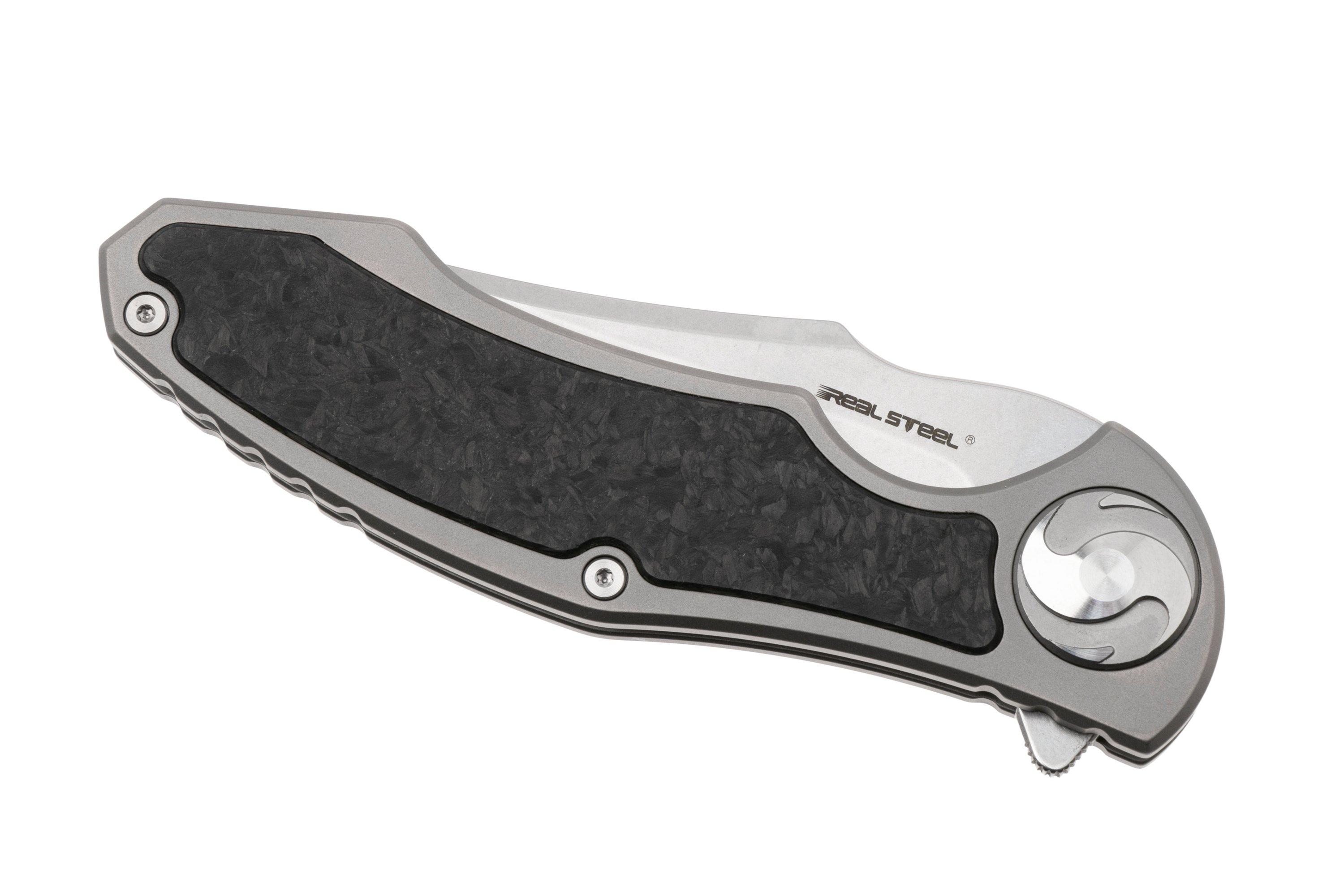 Real Steel Exorcist 9412CF, Stonewashed CPM S35VN, Sandblasted Titanium ...