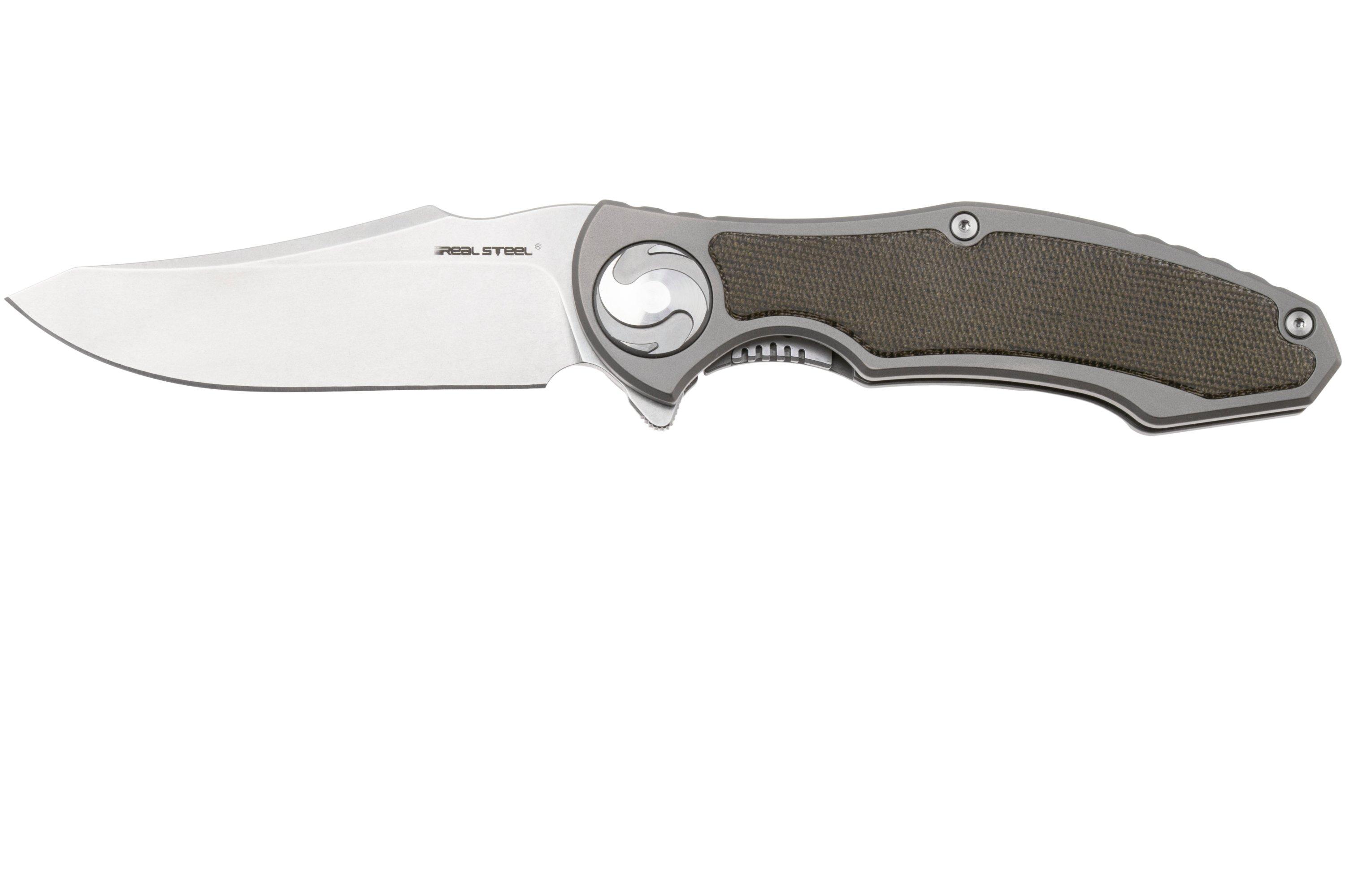 Real Steel Exorcist 9412GM, Stonewashed CPM S35VN, Sandblasted Titanium ...