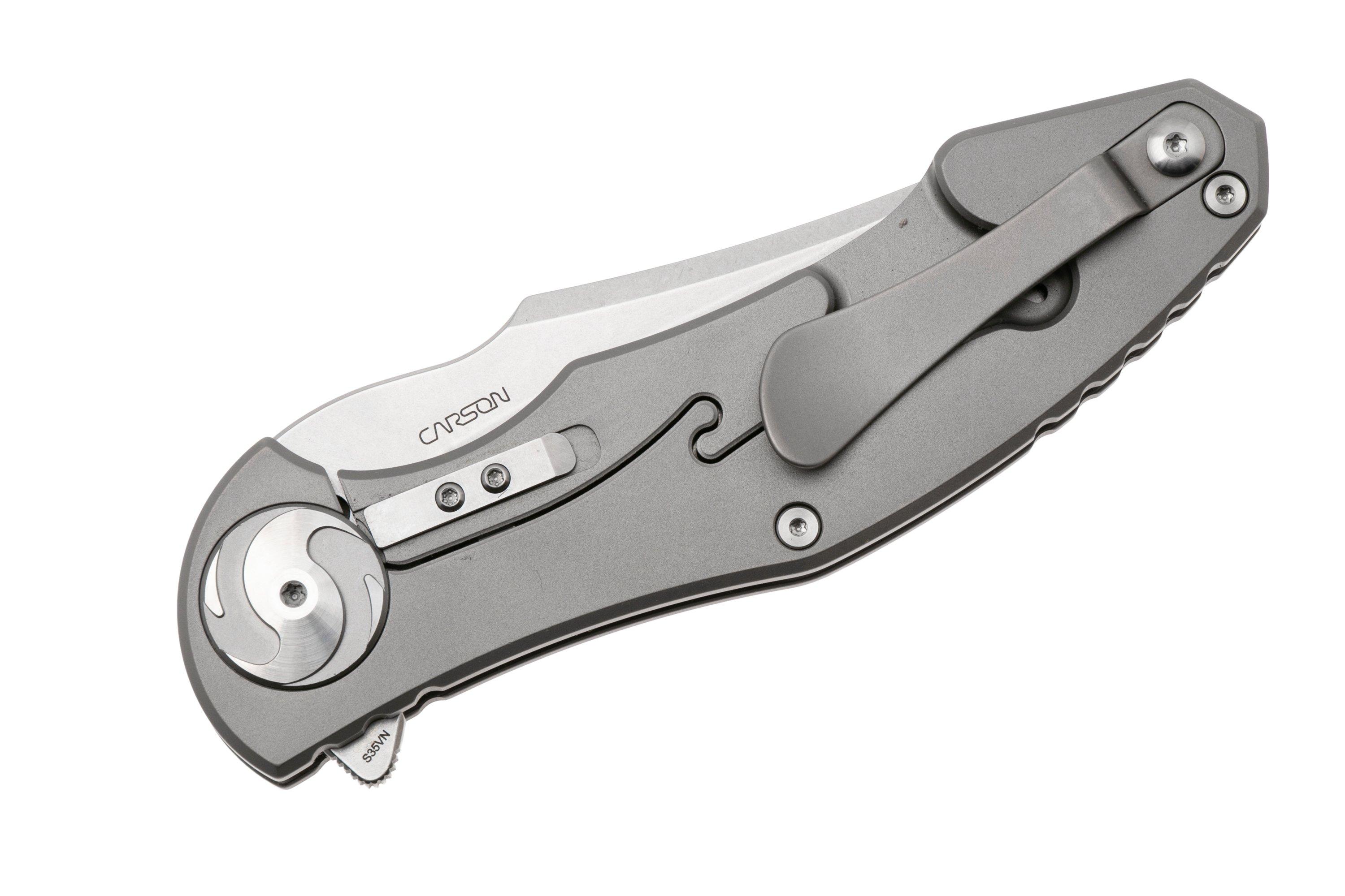 Real Steel Exorcist 9412GM, Stonewashed CPM S35VN, Sandblasted Titanium ...