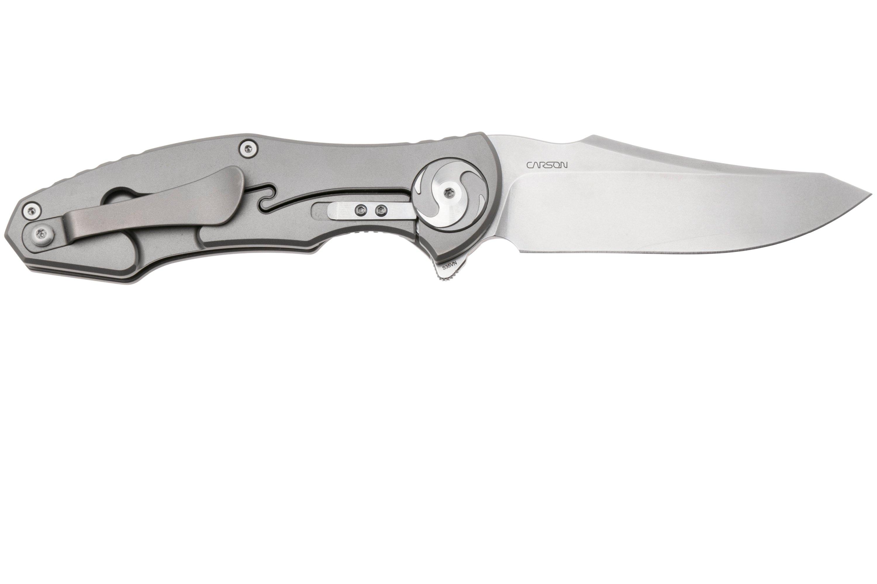 Real Steel Exorcist 9421, Stonewashed CPM S35VN, Sandblasted Titanium ...